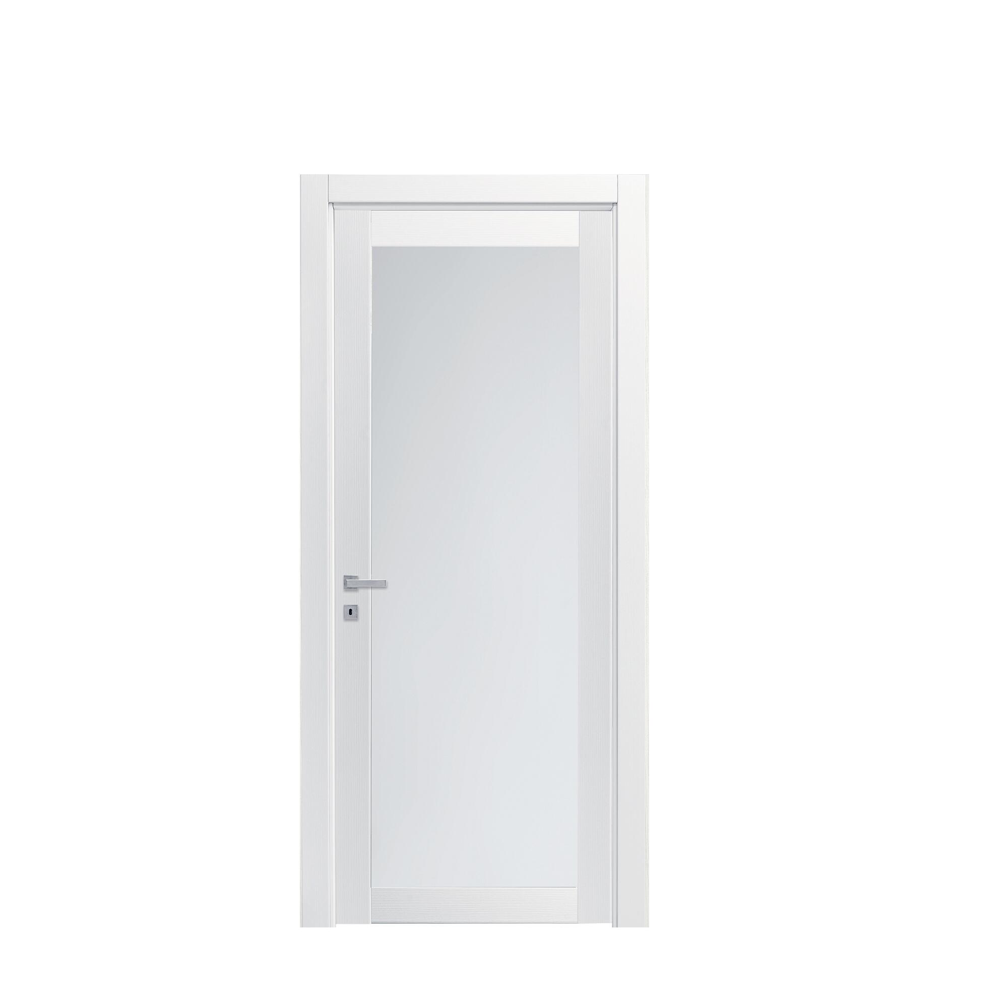 Porta interna a battente in MDF, L 60 x H 210 cm, bianco matrix ...