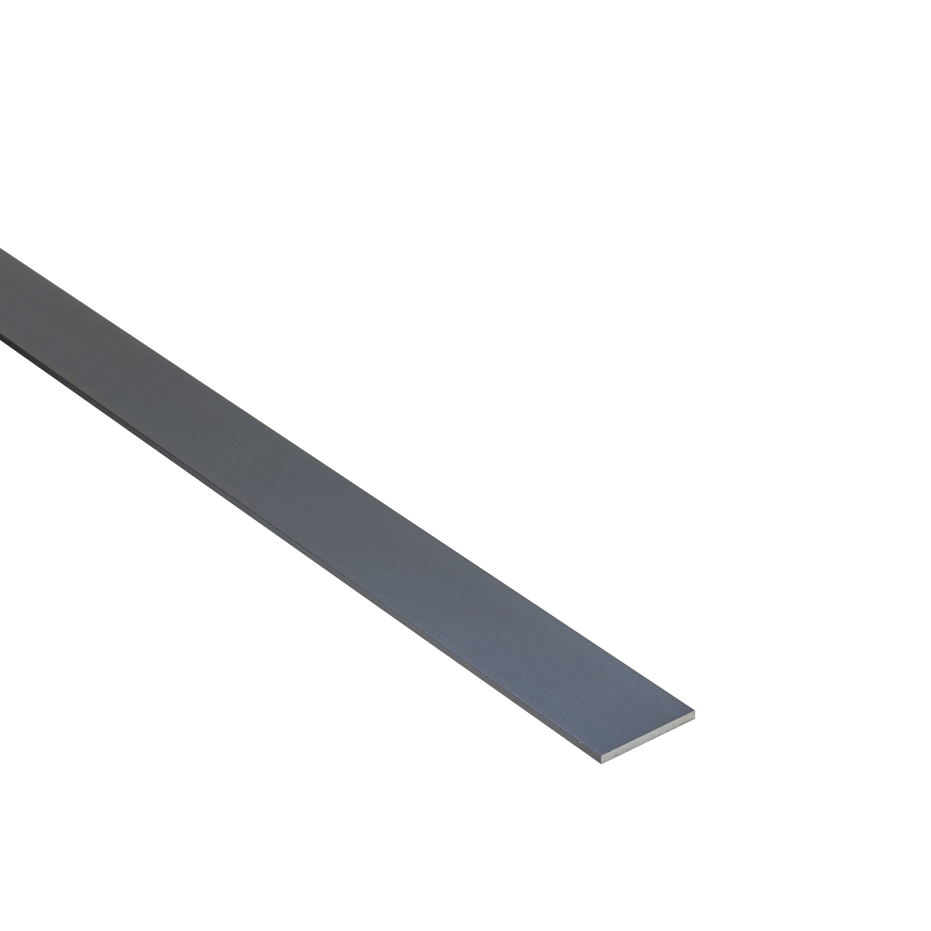 Profilé plat aluminium anodisé titane mat STANDERS, l.30 x Ep.2 mm, L.1 ...