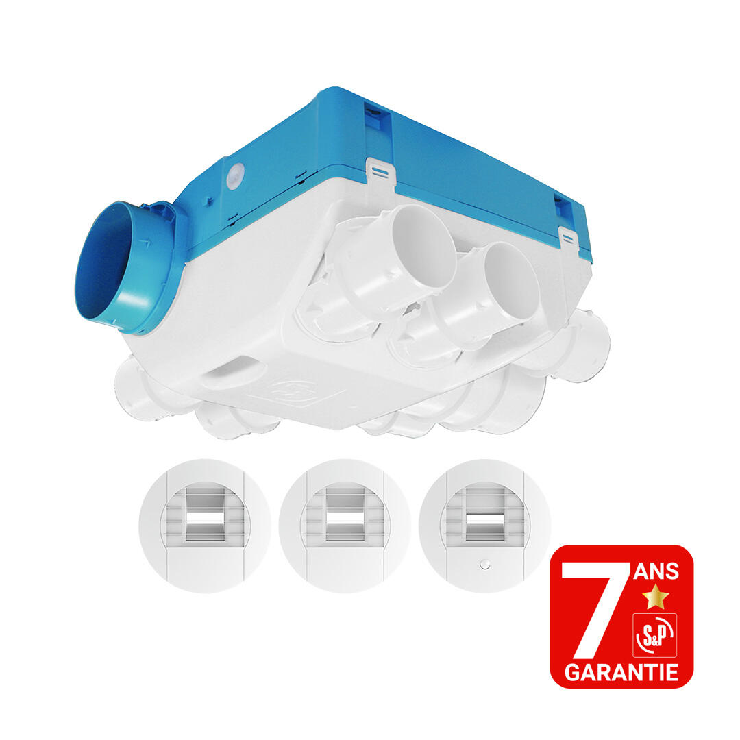 Kit VMC simple flux hygroréglable S&P Ozeo ecowatt 2' | Leroy Merlin