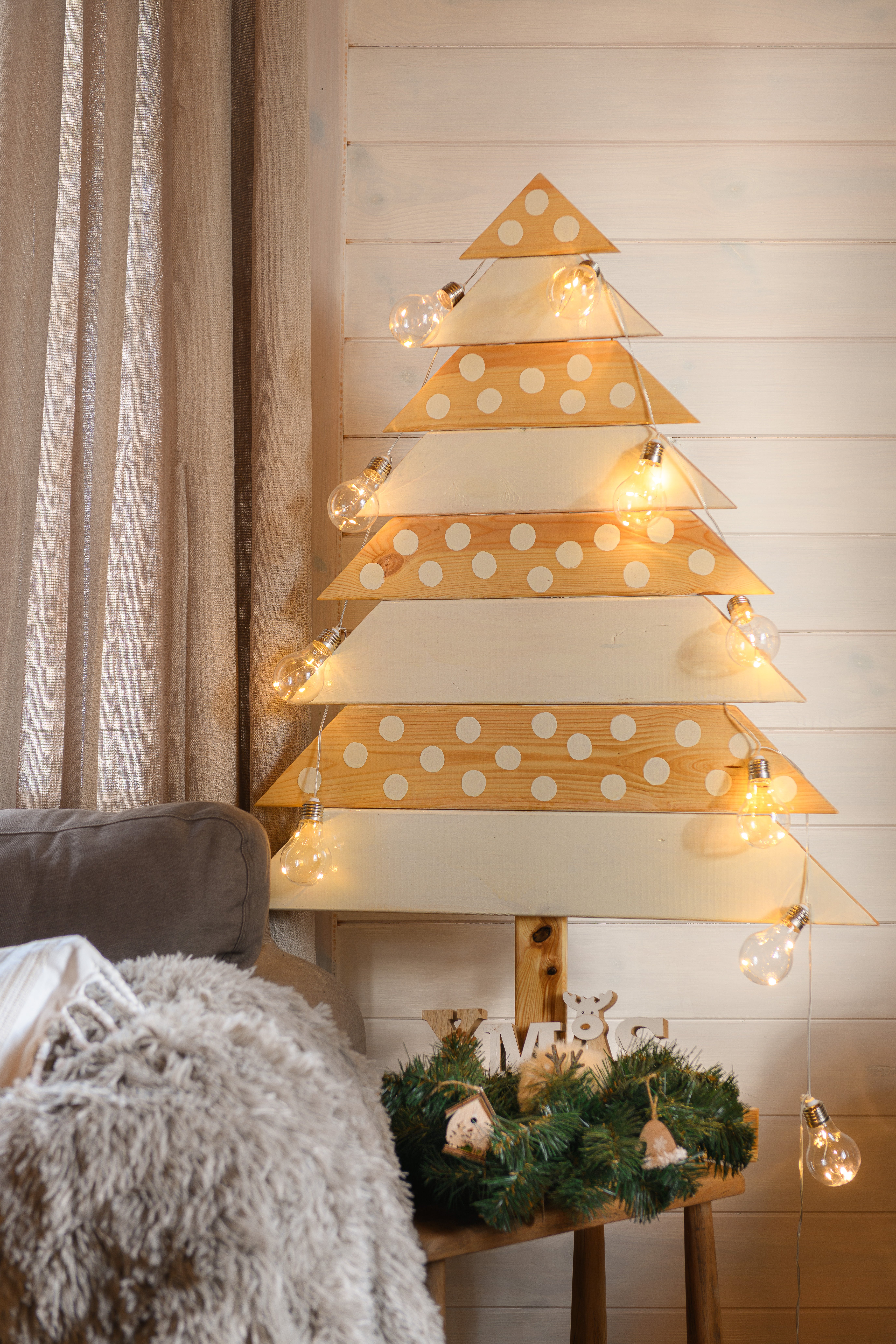 Drewniana choinka DIY - Leroy Merlin