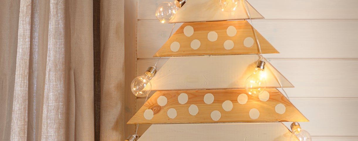 Drewniana choinka DIY - Leroy Merlin