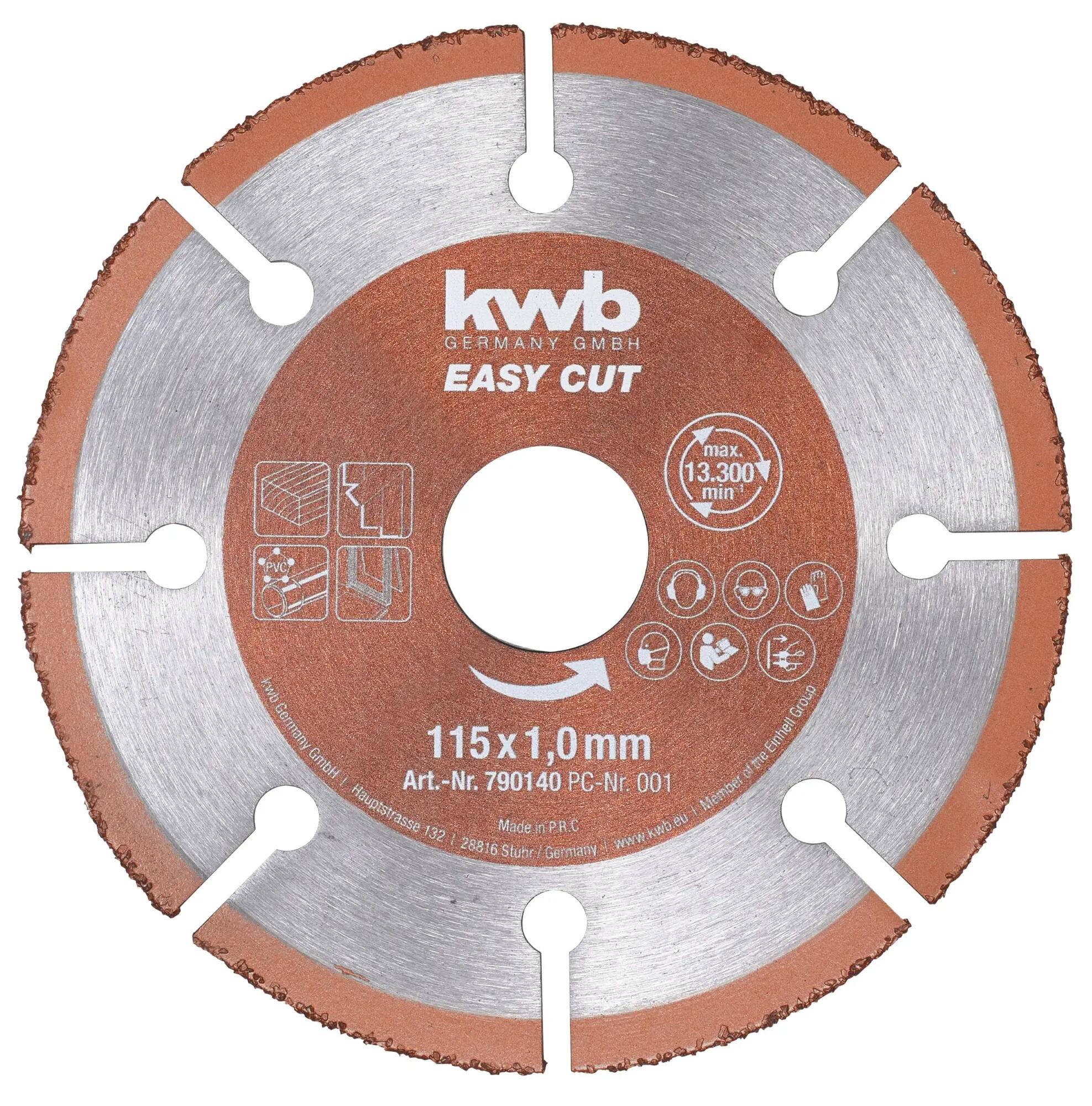 Disco de corte KWB - ø 115 mm para madera | Leroy Merlin