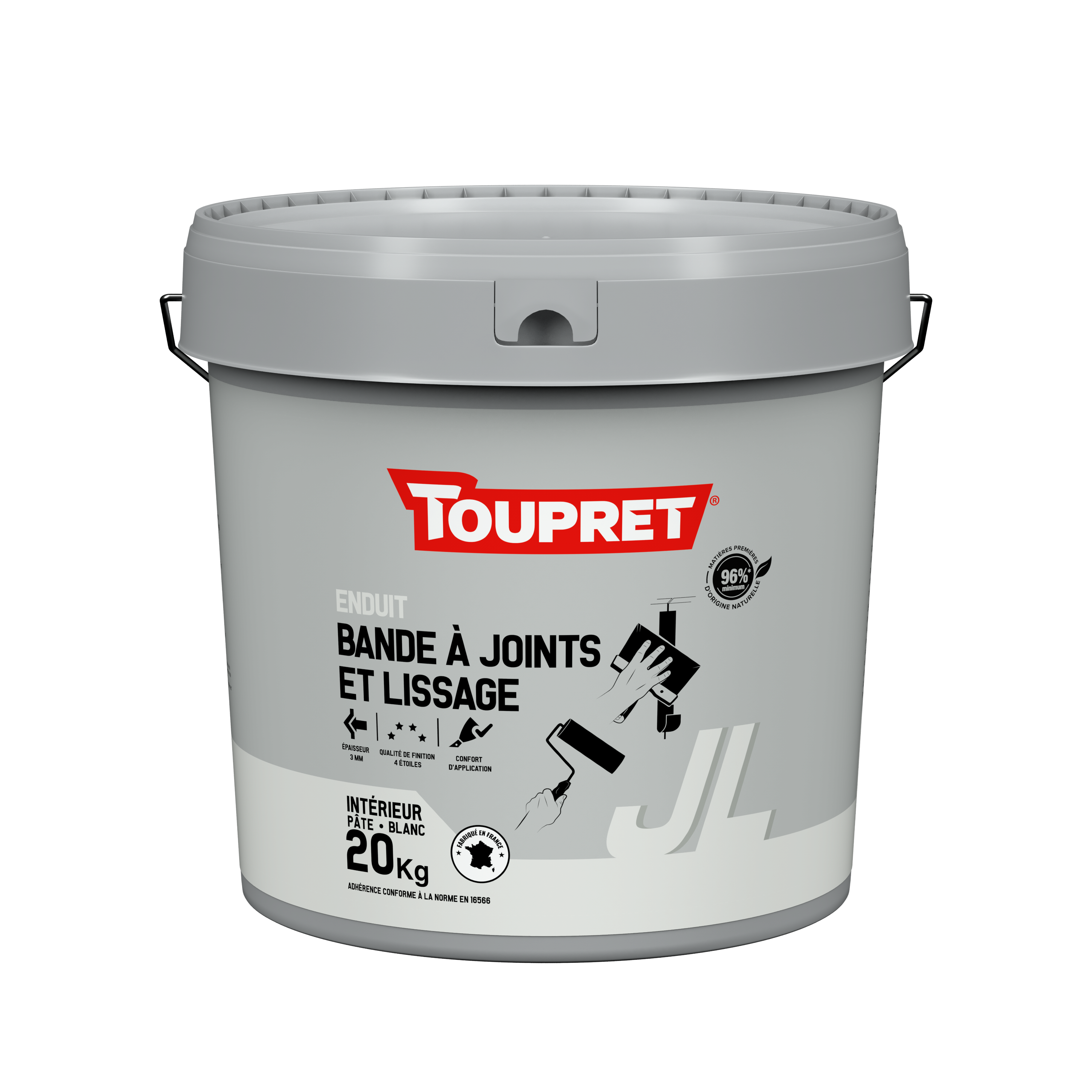 Enduit en pâte Bandes à joint et lissage TOUPRET 20 kg | Leroy Merlin