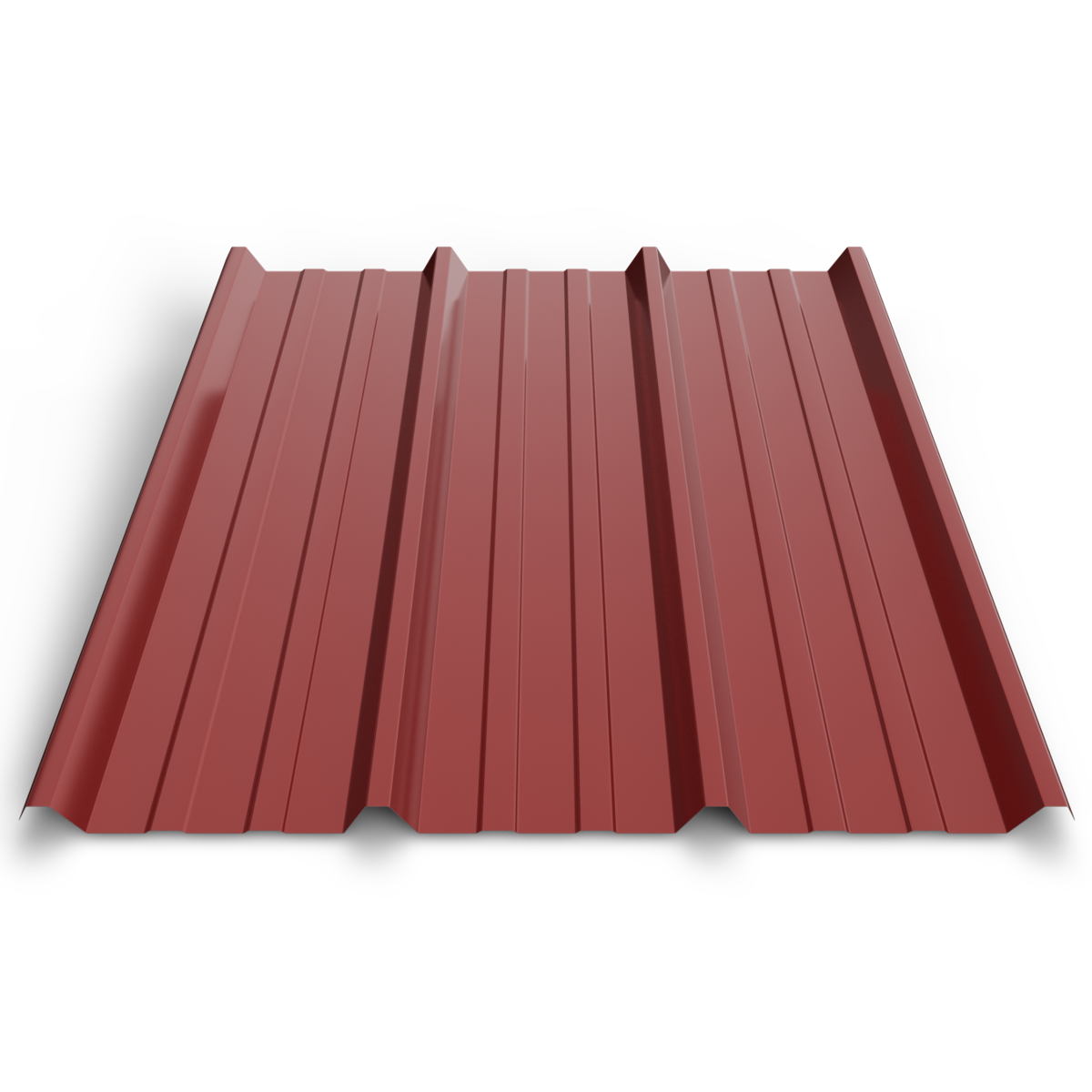 Tôle bac acier nervuré rouge, l.1 x L.3 m, H.45 mm, Ep.0.5 mm | Leroy ...