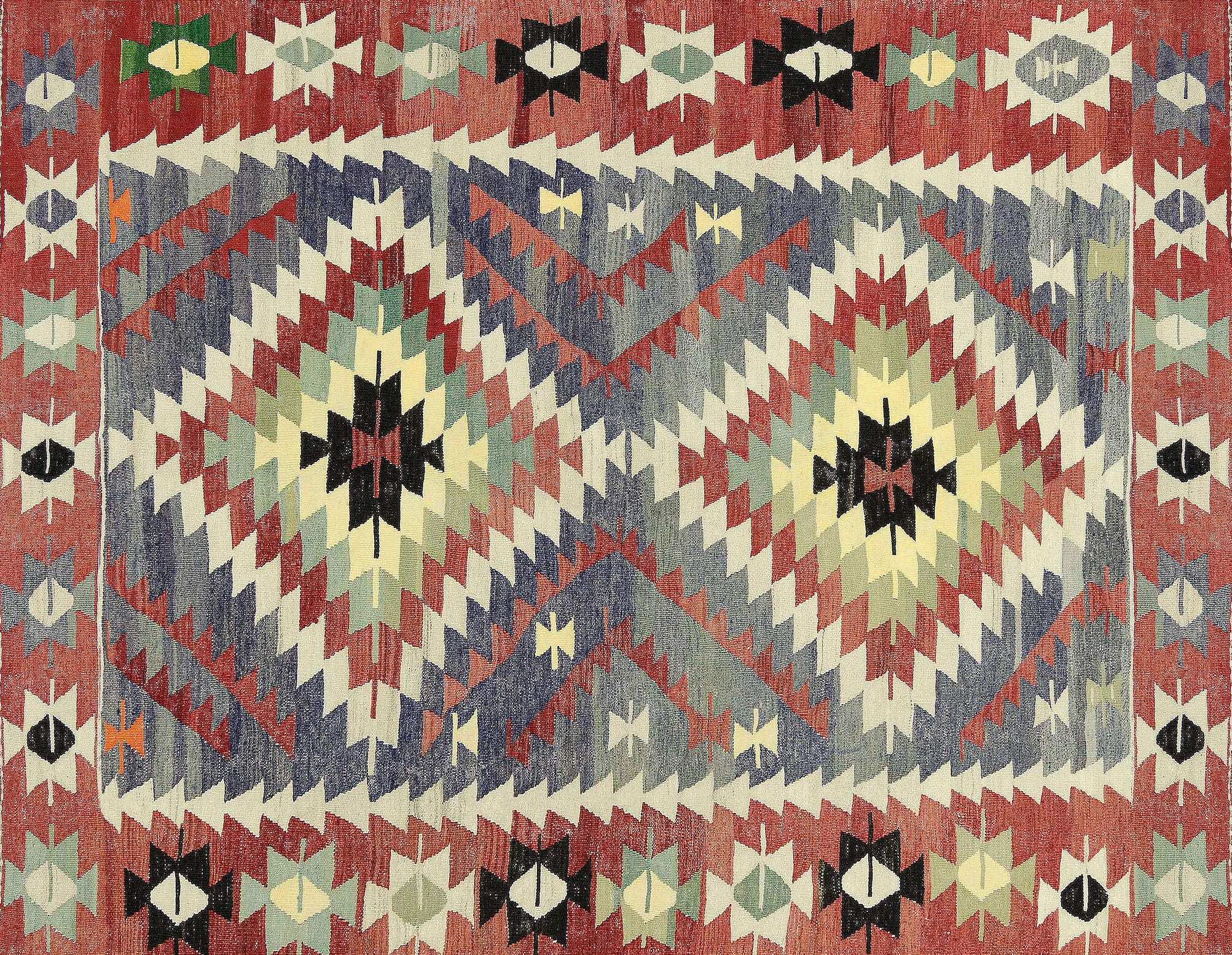Alfombra vinílica Kilim 2574-01 de 155x200 cm multicolor | Leroy Merlin