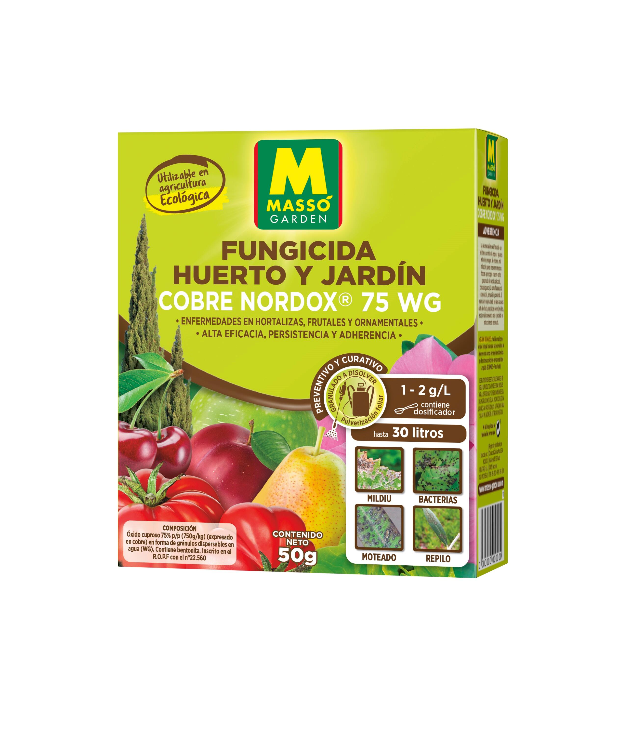 Fungicida huerto y jardín MASSO eco 50g | Leroy Merlin