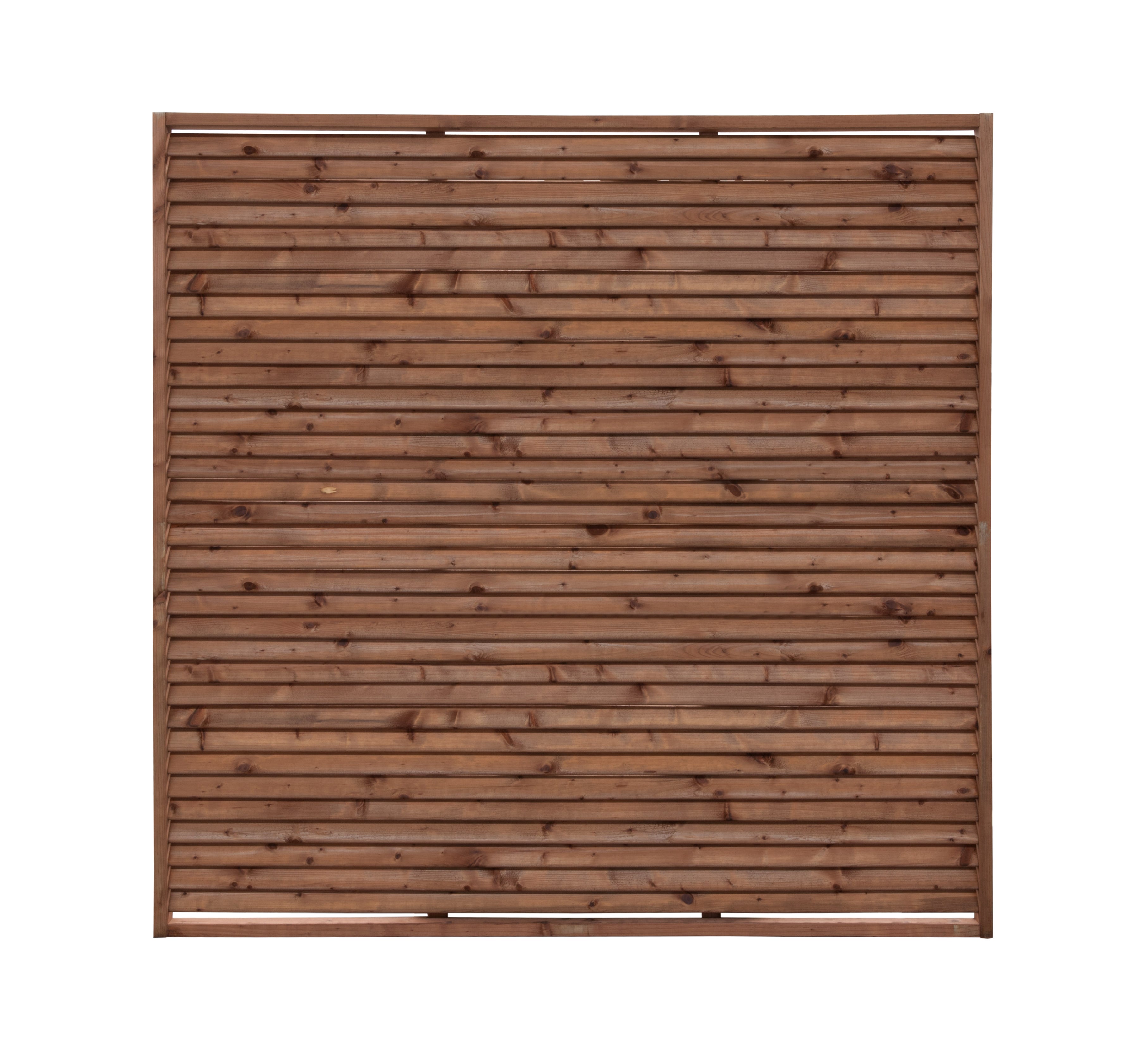 Panneau bois persienné Vera, l.180 x H.180 cm, marron | Leroy Merlin