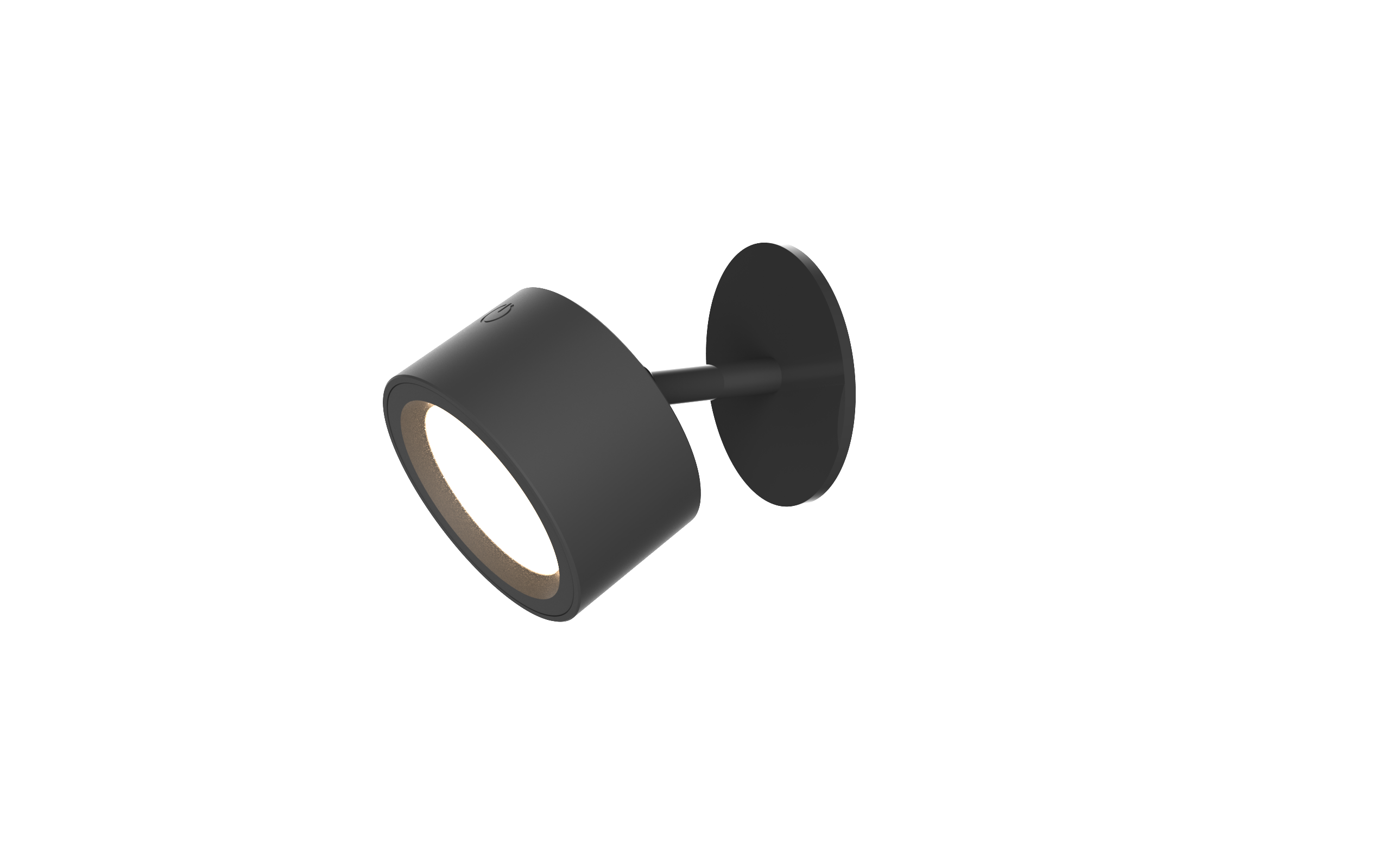 Applique LED moderno ROLL 8 nero IP20, luce bianco caldo dimmerabile ...