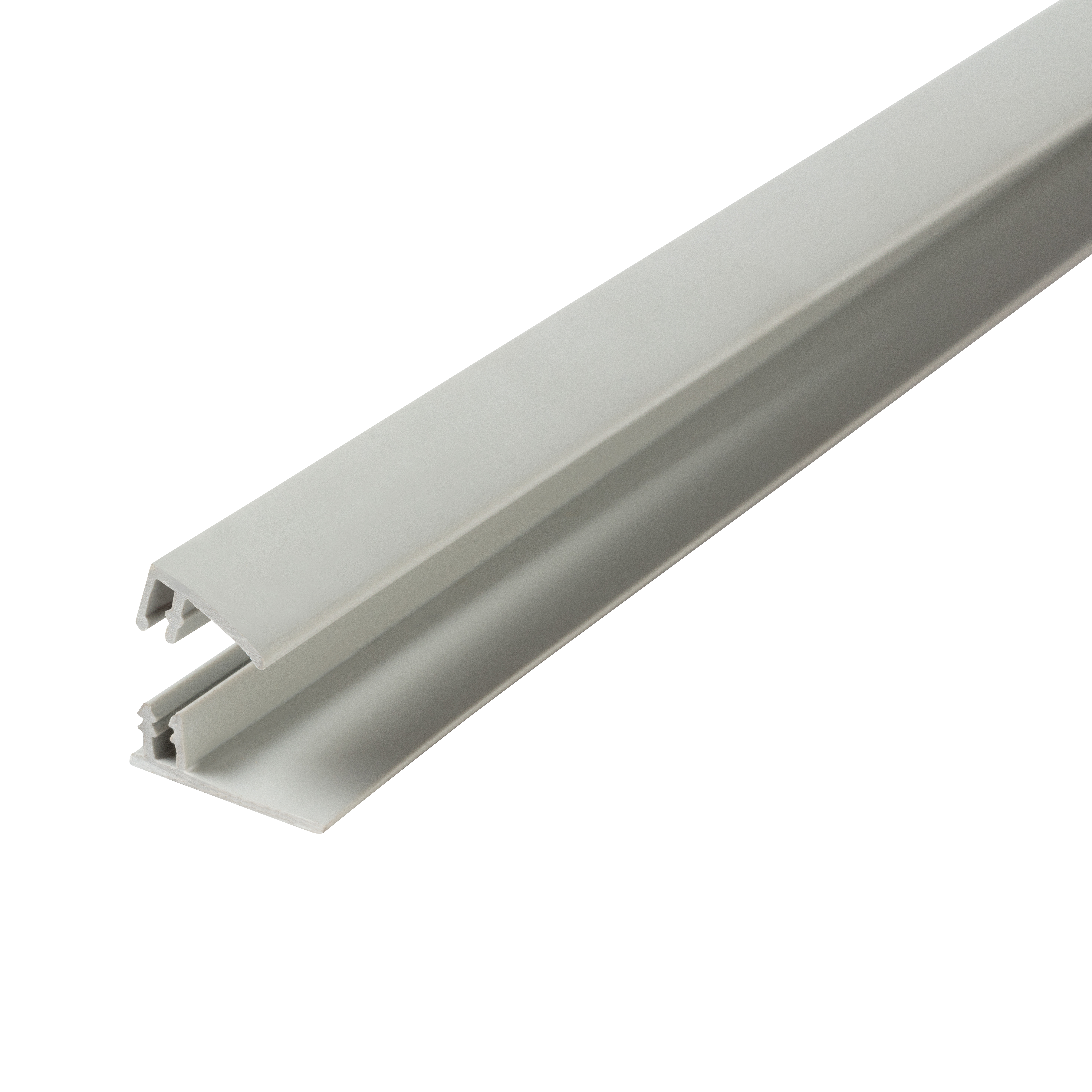 Perfil forma en u de pvc gris. Alt.2 x An.2 x L.260cm | Leroy Merlin