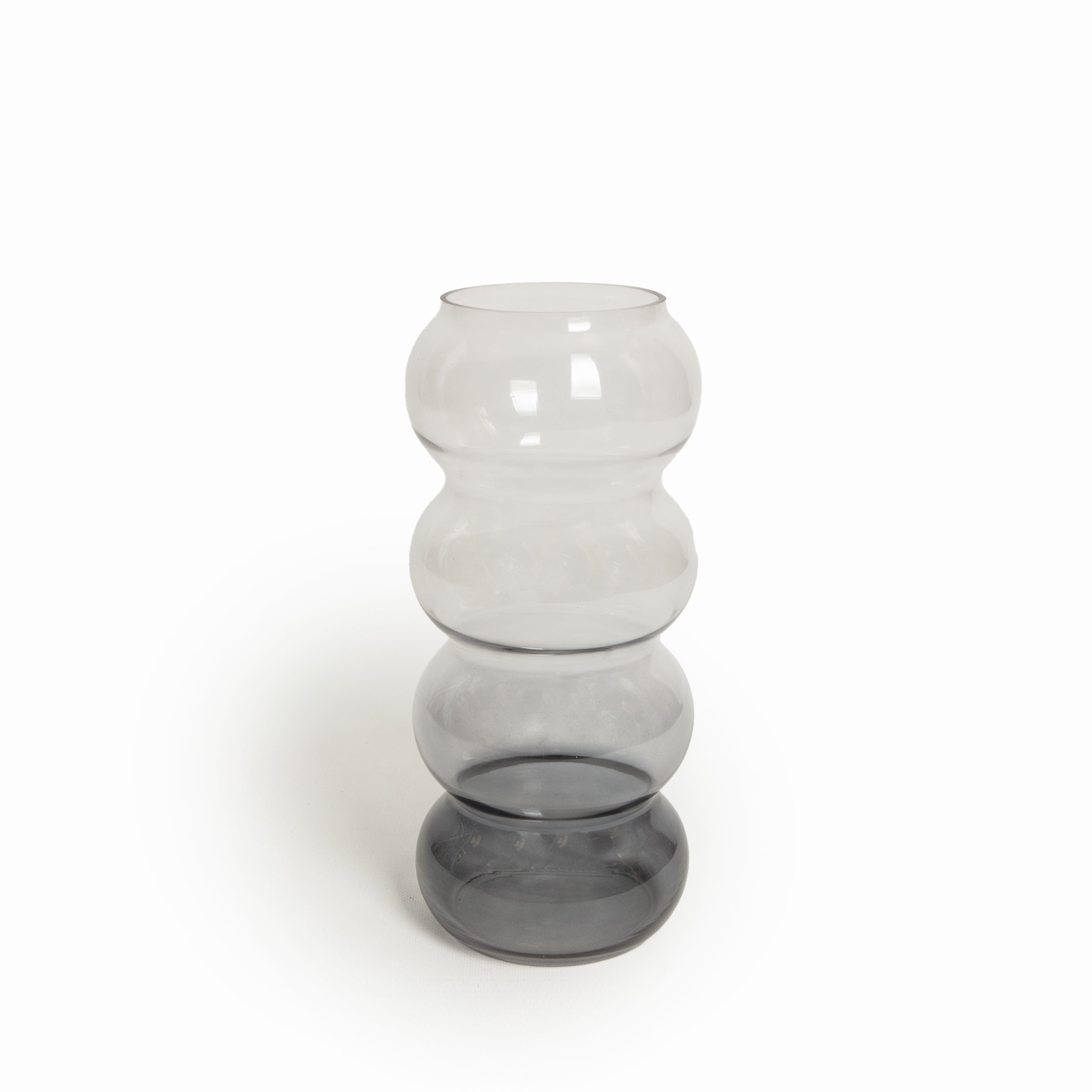 Vase en verre Absolu, gris anthracite L.13,2 cm x H.30 cm | Leroy Merlin