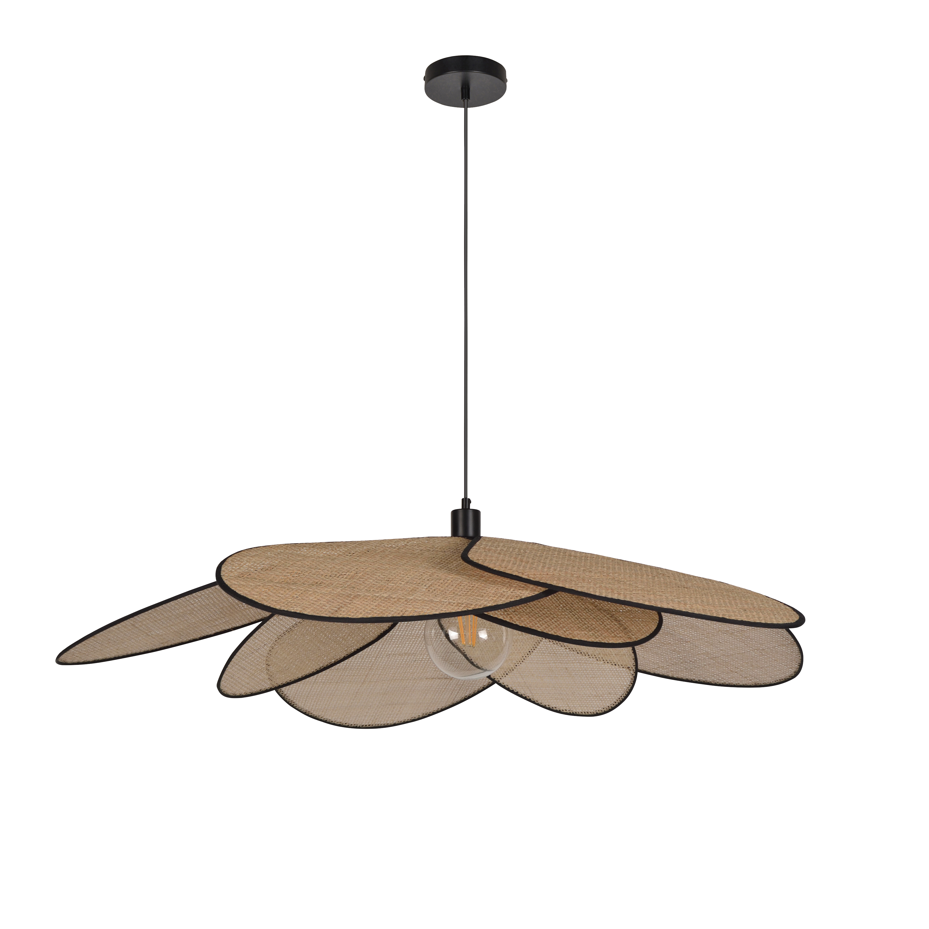 Lampa wisząca Bamako rattan E27 Inspire - Leroy Merlin