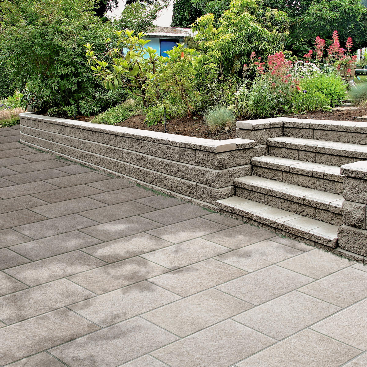 Piastrella da pavimento esterno 25 x 50 cm Sp. 8 mm Cloud in gres naturale smaltato satinato ...