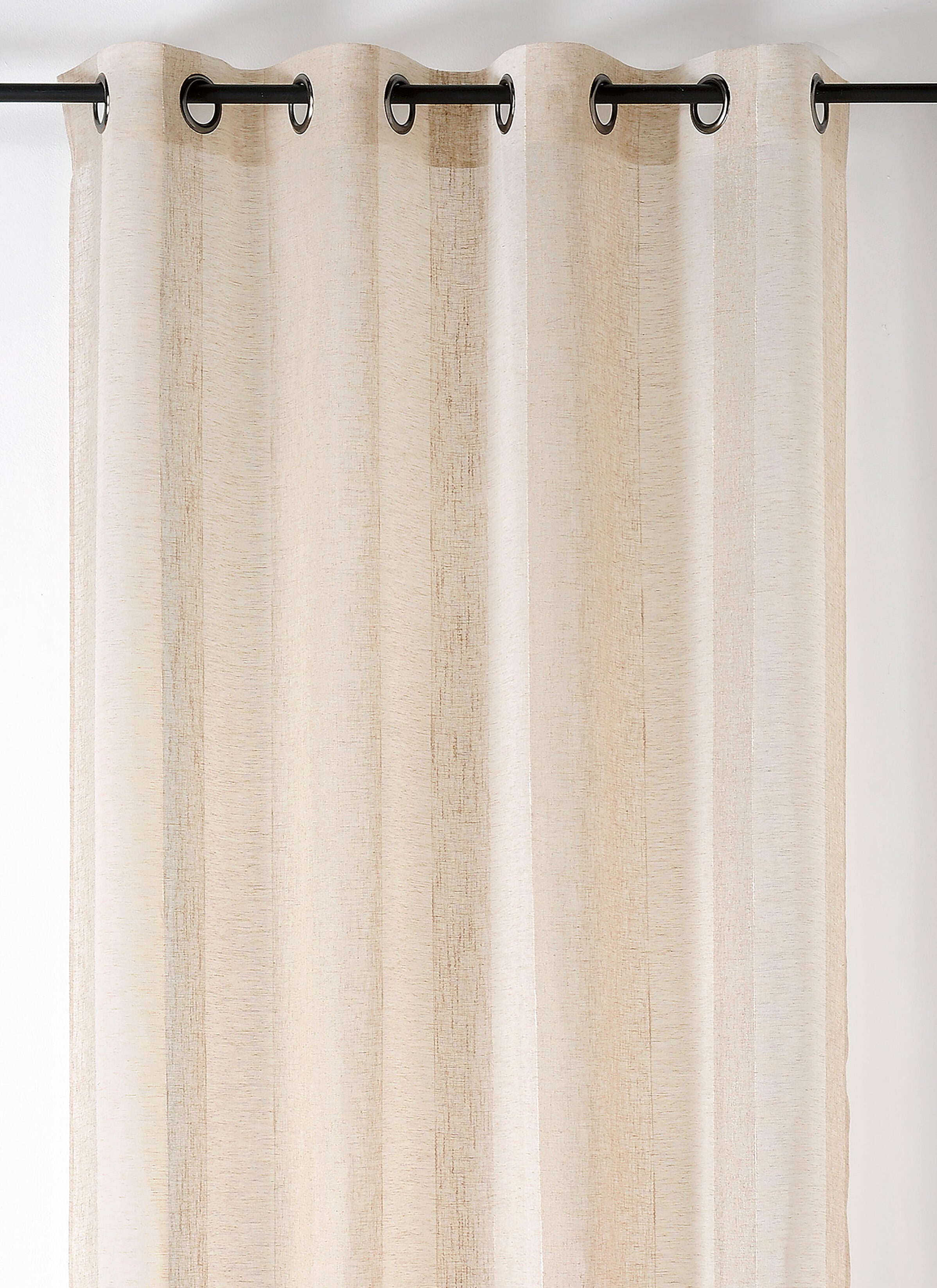 Voilage semi-transparent, Kansas, beige H.280 x l.140 cm | Leroy Merlin
