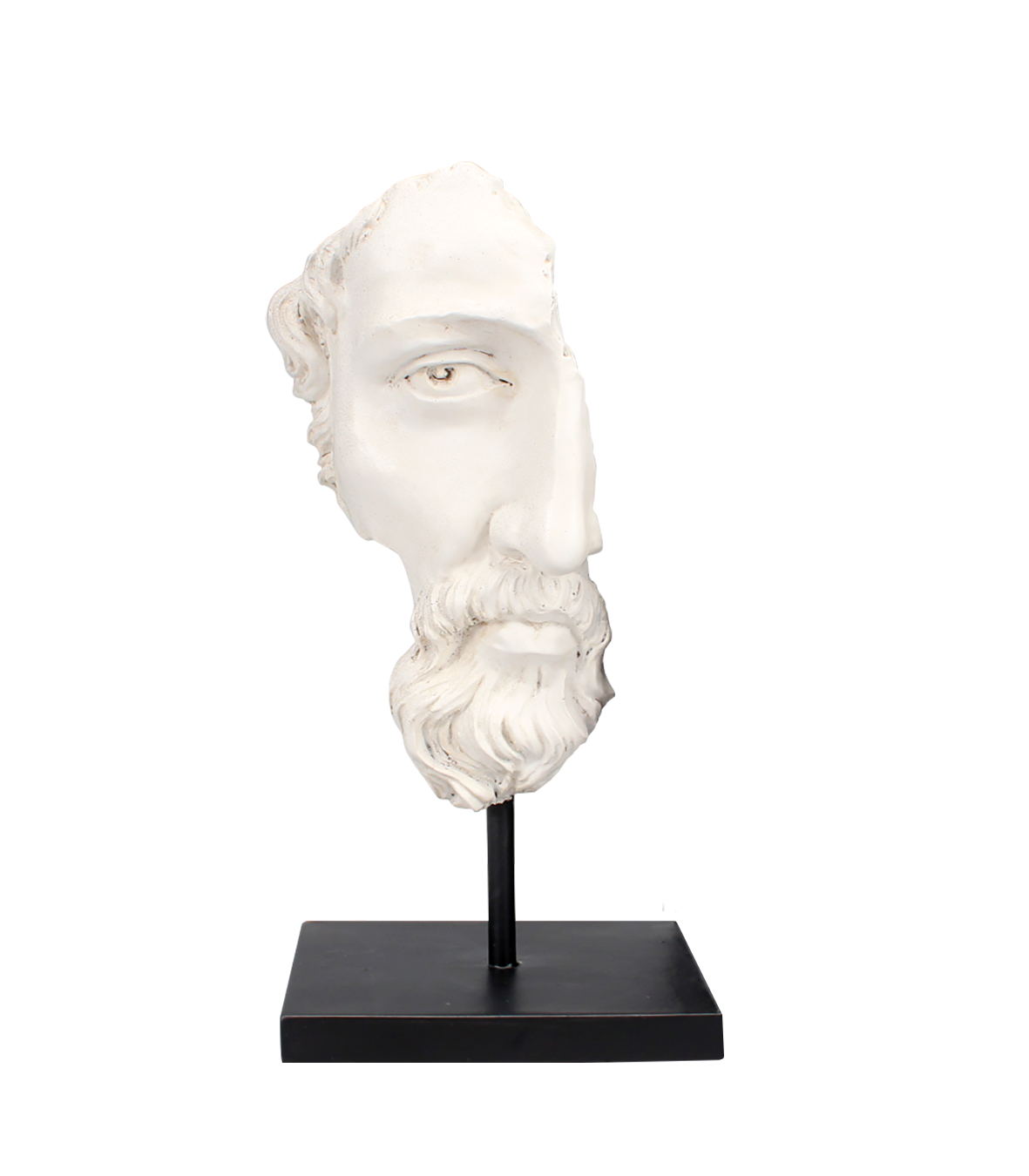 Statue visage homme, blanc l.11 x H.25.5 cm | Leroy Merlin