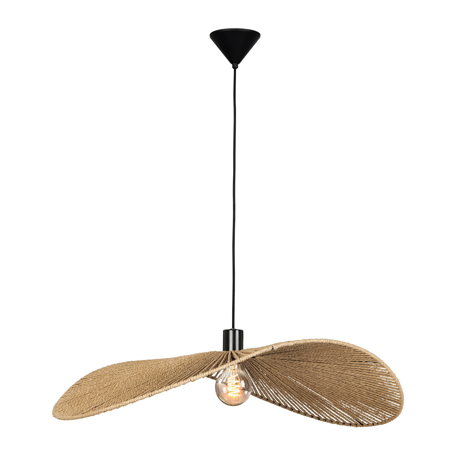 Suspension Siruela corde, Diam.80 cm, E27 | Leroy Merlin