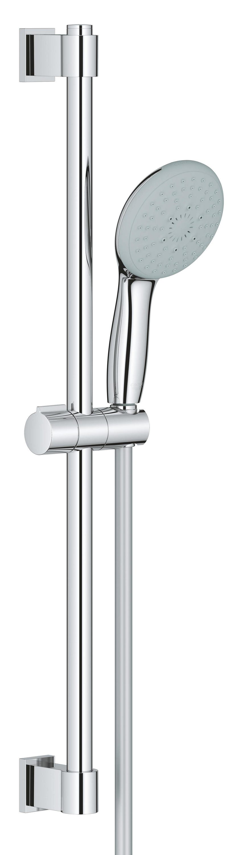 Pommeau De Douche 3 Jets Flexible Et Barre Chrome Grohe Vitalio Start