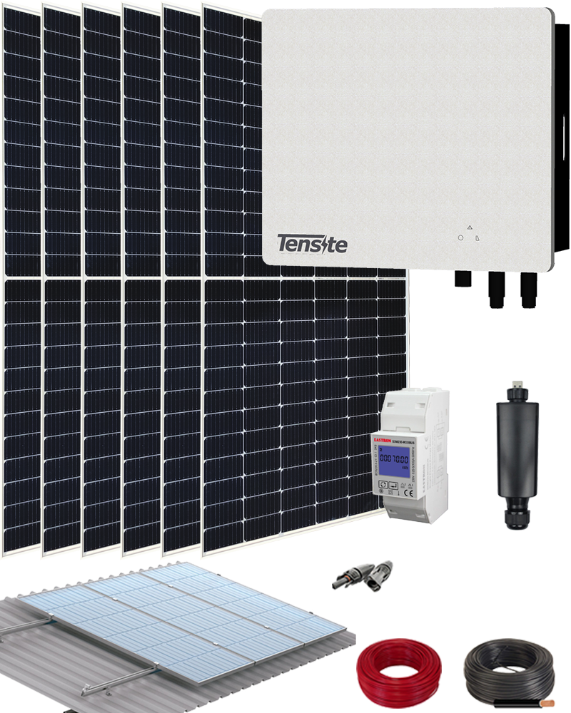 Kit solar autoconsumo TENSITE 3000Wp 6 Paneles | Leroy Merlin