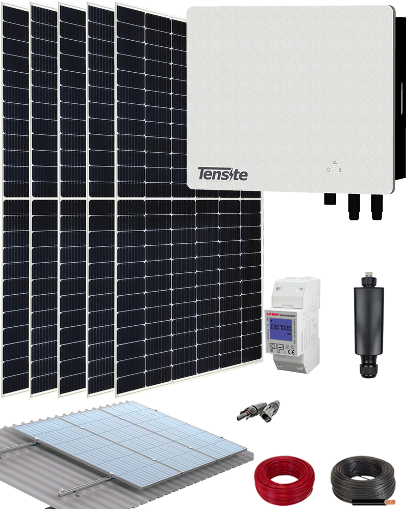 Kit solar autoconsumo TENSITE 2500Wp 5 Paneles | Leroy Merlin