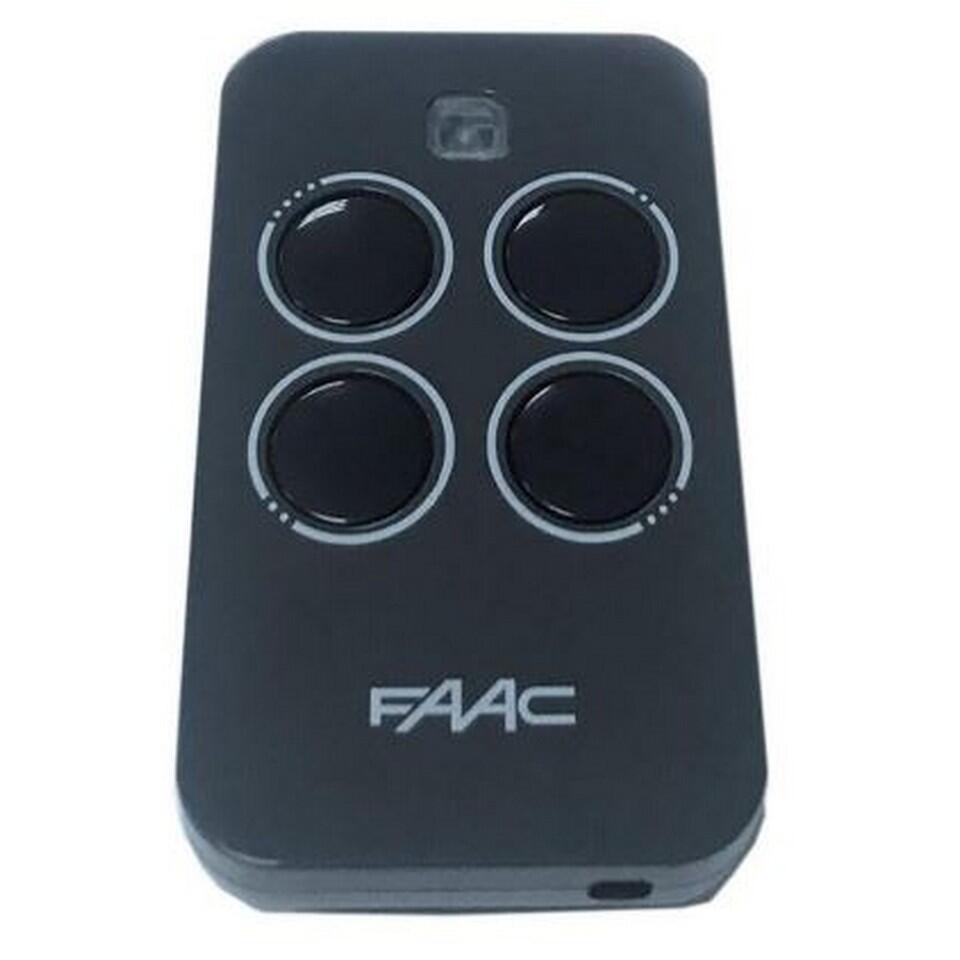 Telecomando Rolling code FAAC XT4 FC/787456 in abs nero 433 MHZ 4 ...