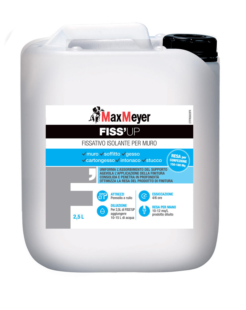 Fondo per pittura su intonaco di calce cementizia MAXMEYER fiss'up ...