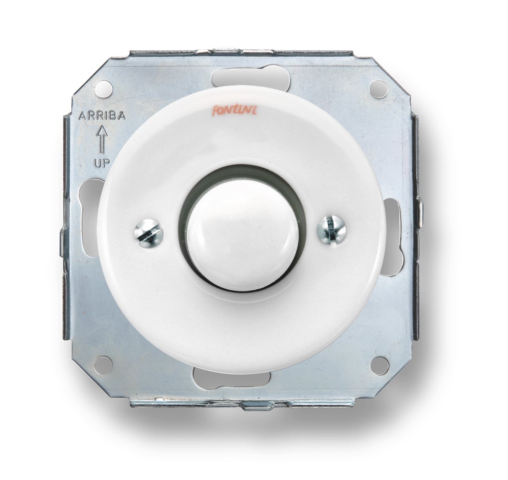Regulador FONTINI Garby Colonial de porcelana blanco de 4-400W | Leroy ...