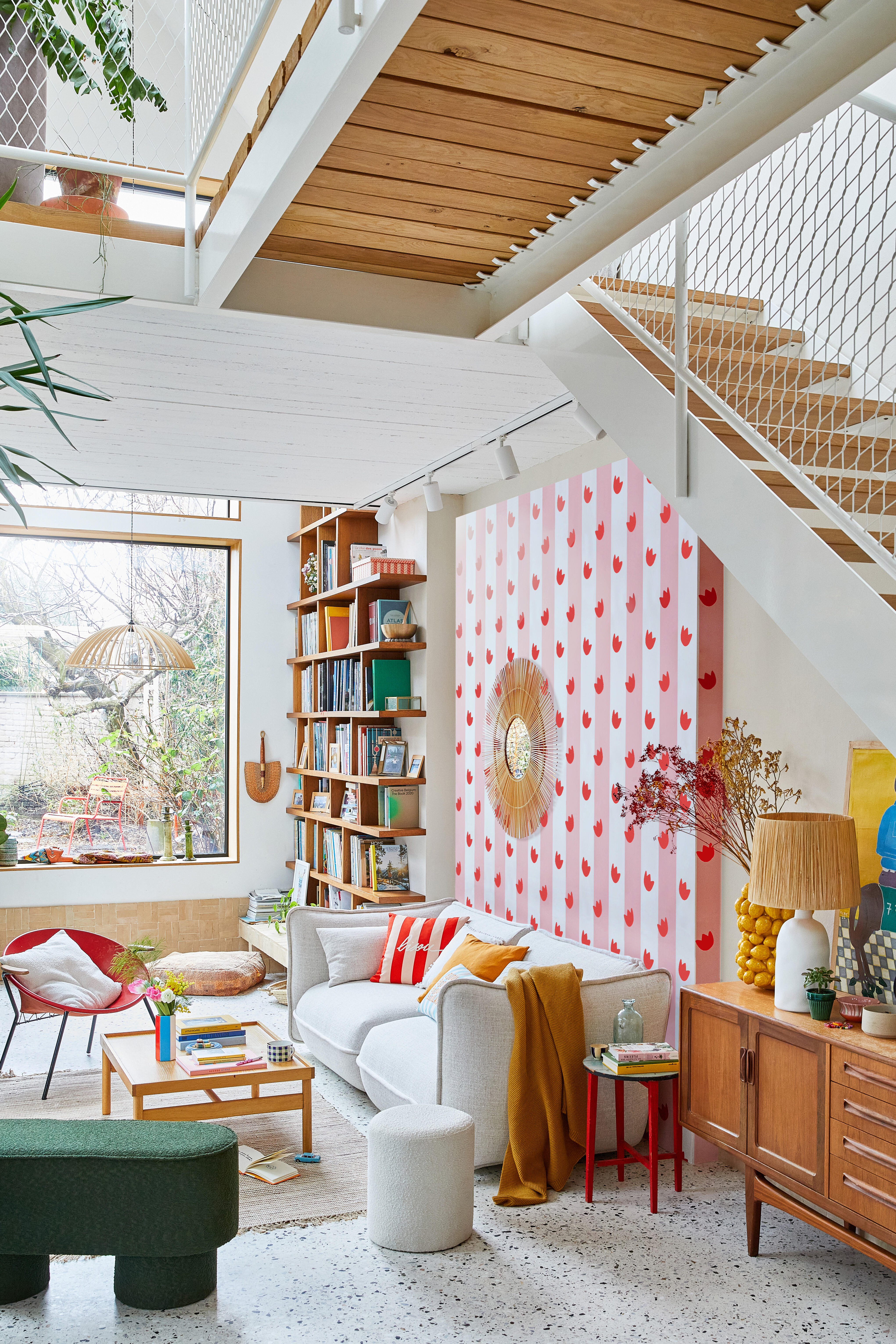 Papier peint intissé Bisou mathilde cabanas rose | Leroy Merlin