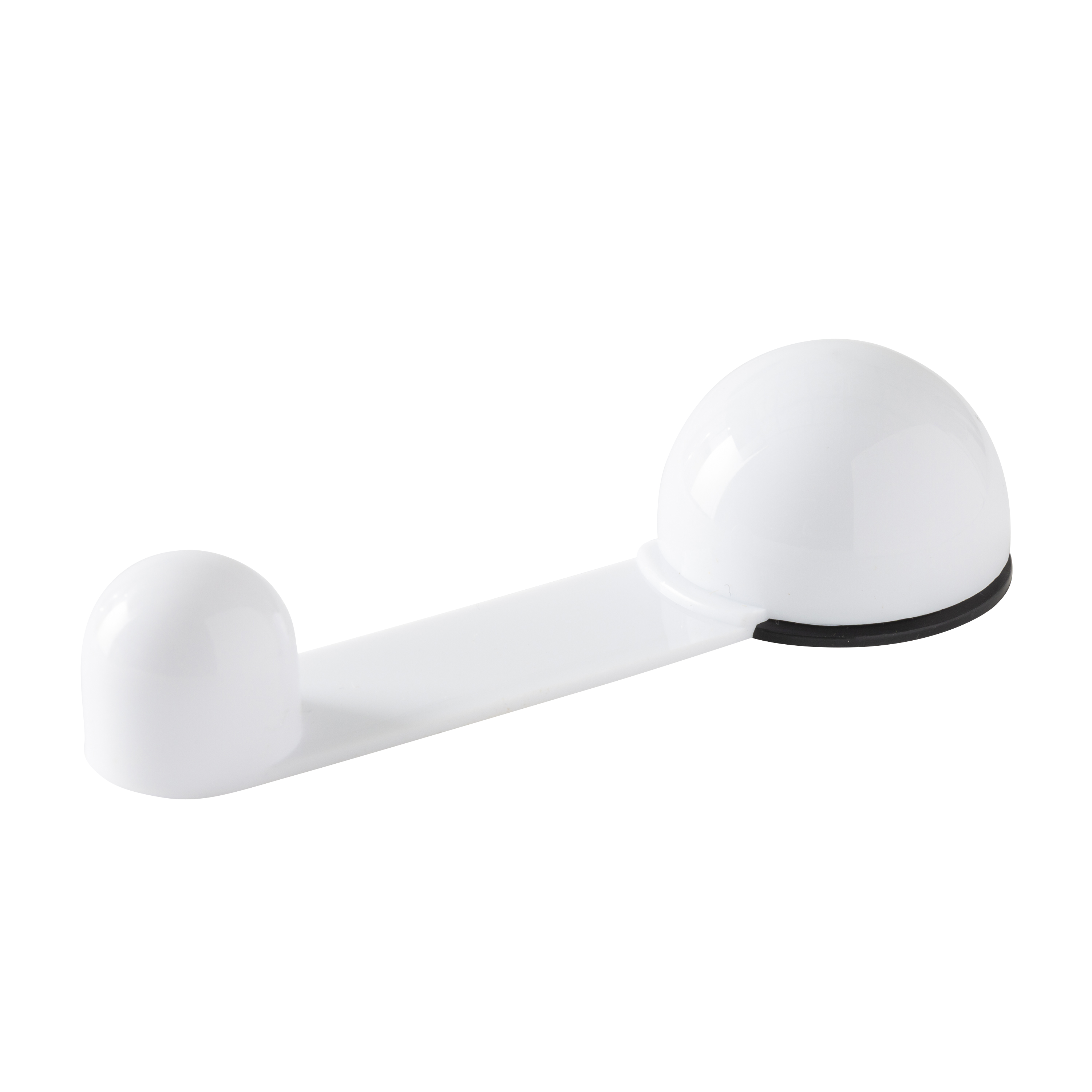 2 Tope de puerta giratorio adhesivo Blanco PP, AN.4x L.10.8 x H.2.6 cm ...