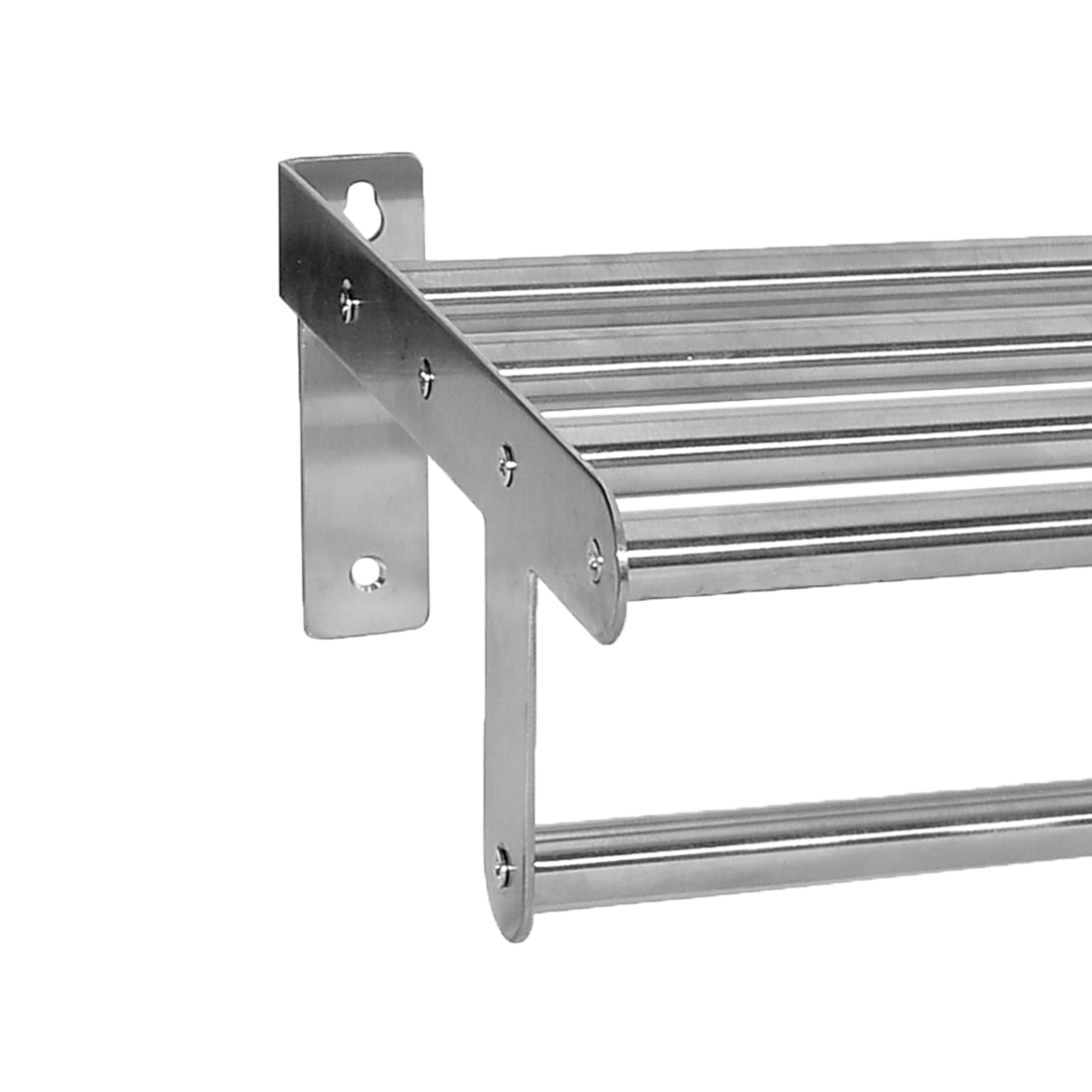 Portasciugamani da parete Loft cromato, L 56 cm | Leroy Merlin