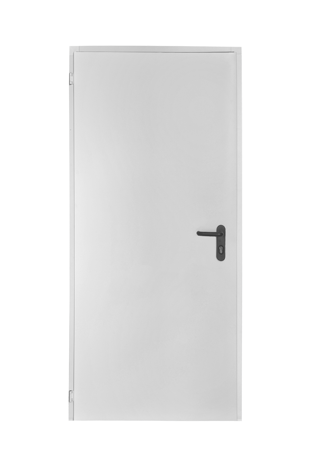 Porte de service isolée en acier peint en blanc réversible H.204.5 x l ...