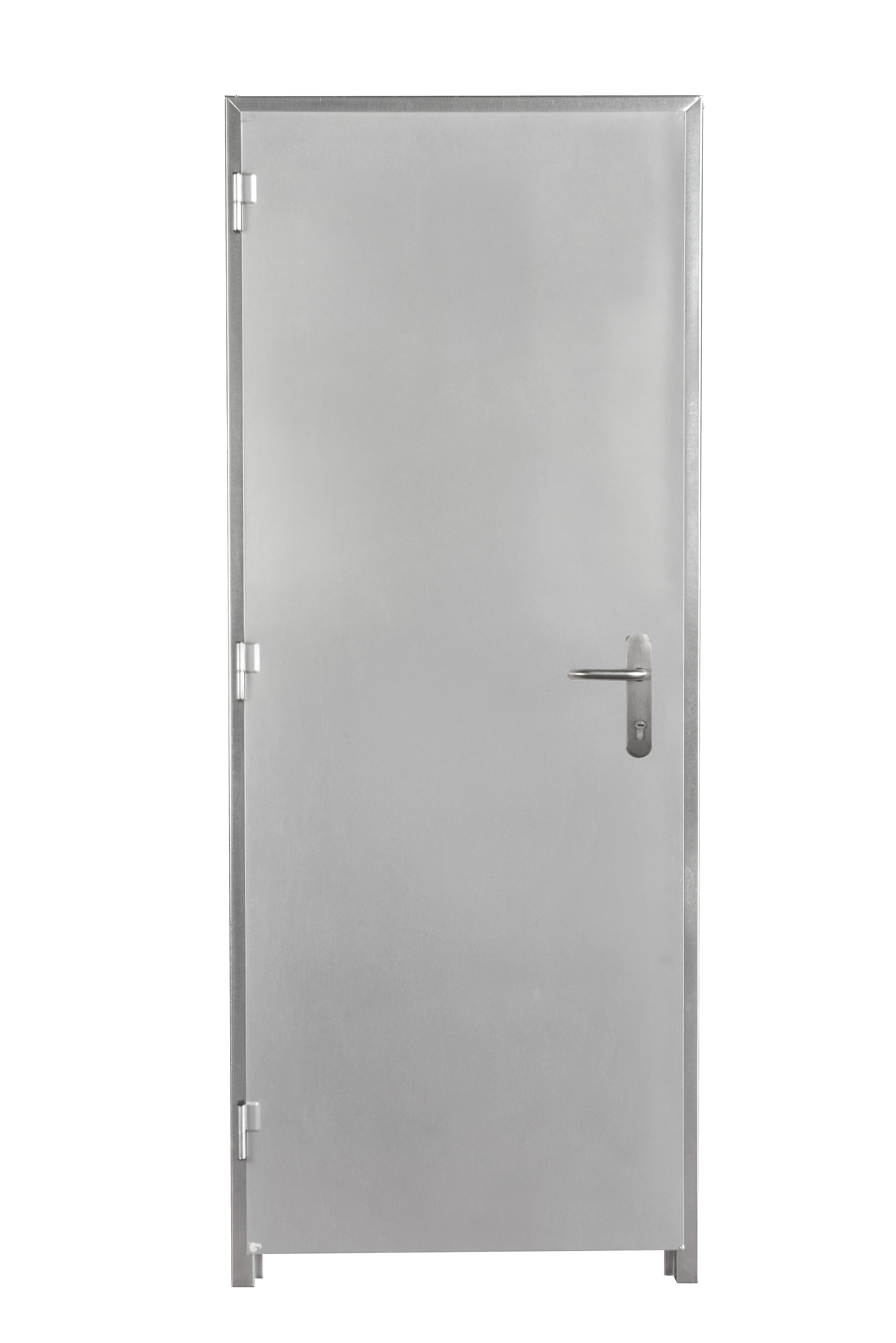 Porte de service sécurité isolée en acier galvanisé 199x89 poussant ...