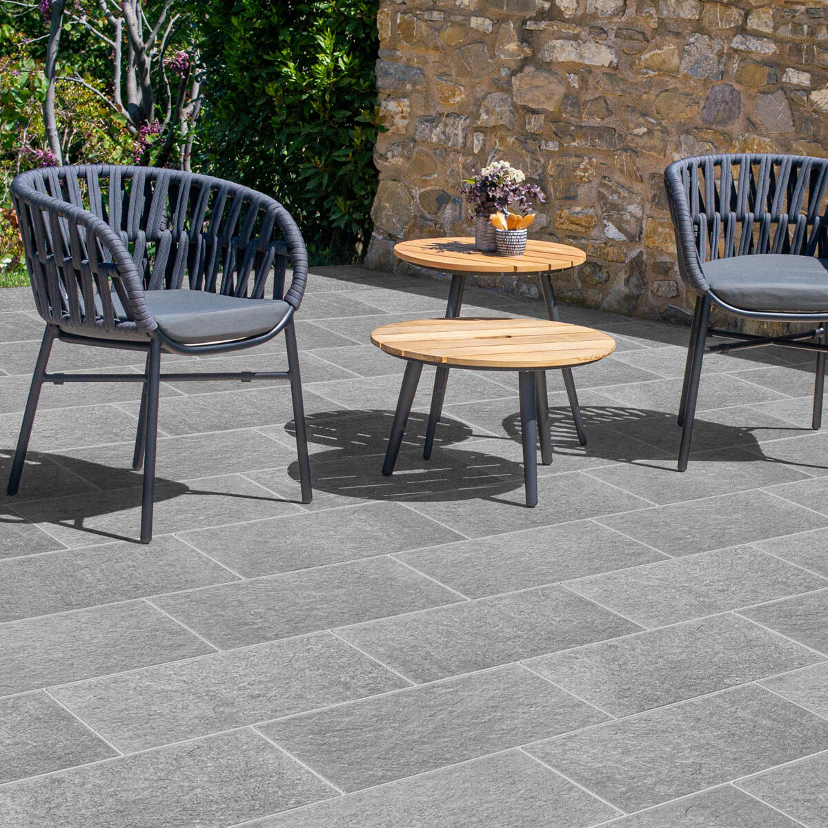 Piastrella da pavimento interno ed esterno Barge in gres naturale ...