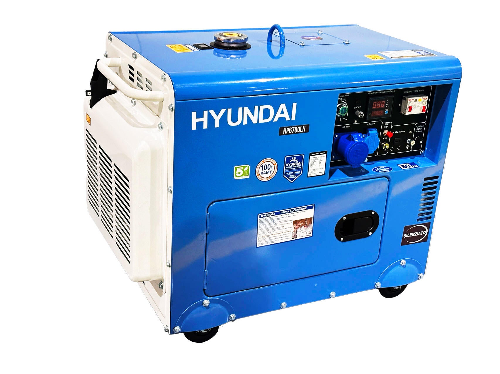 Generatore HYUNDAI DIESEL SILENZIATO 65240 5000 W | Leroy Merlin