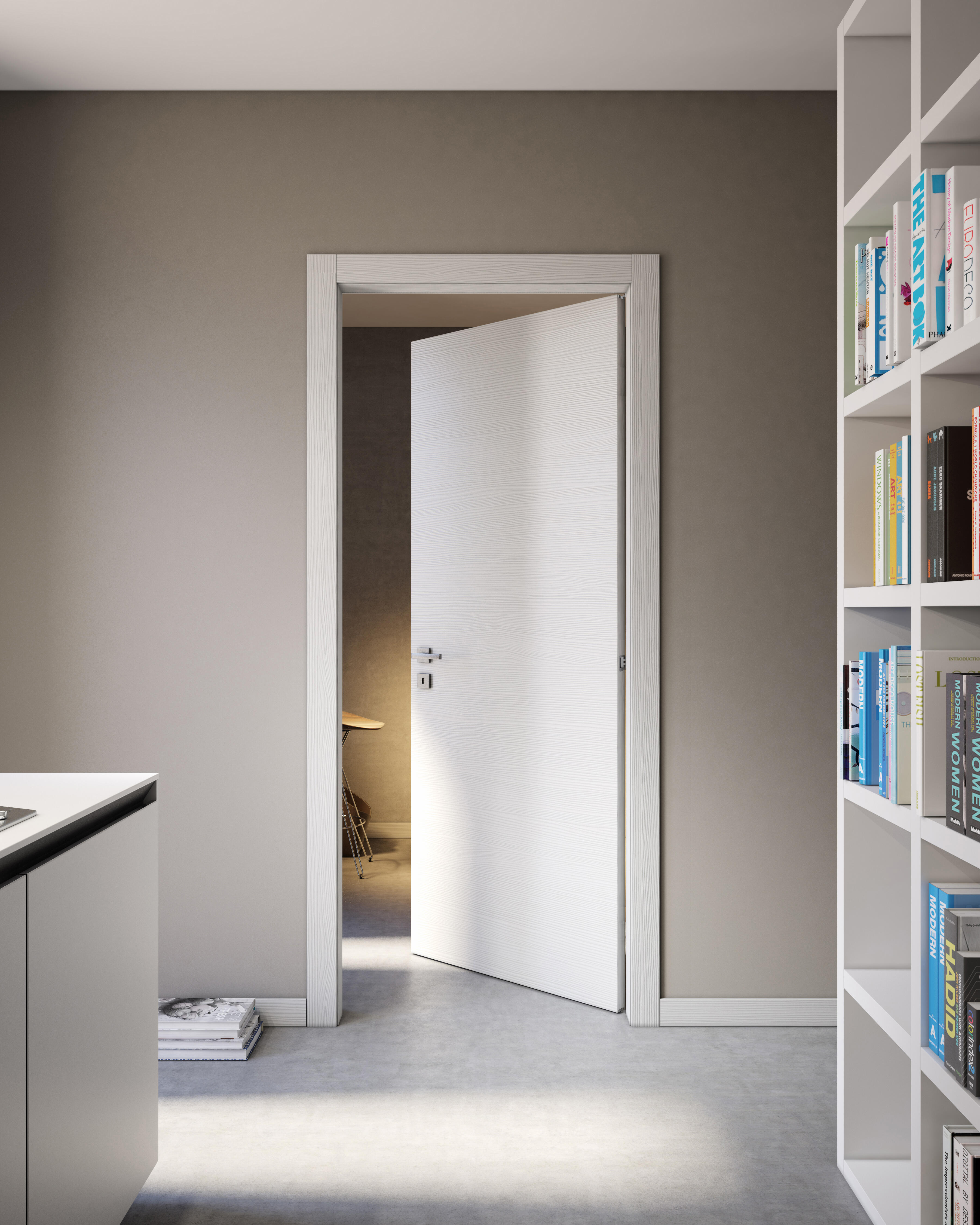 Porta battente Modena bianco matrix L 70 x H 210 cm reversibile | Leroy ...