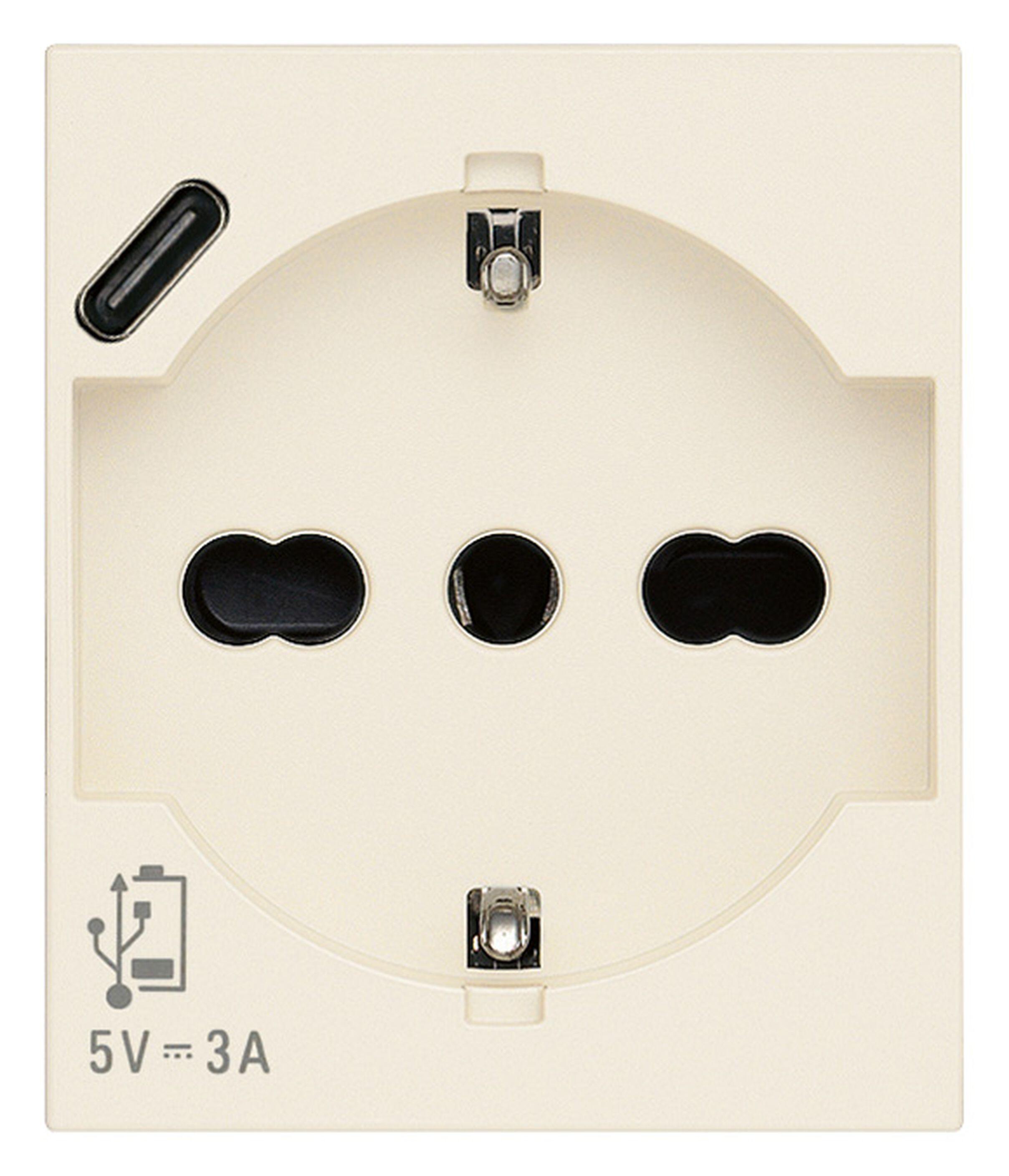 Presa Multimedia USB C Linea VIMAR, colore canapa | Leroy Merlin