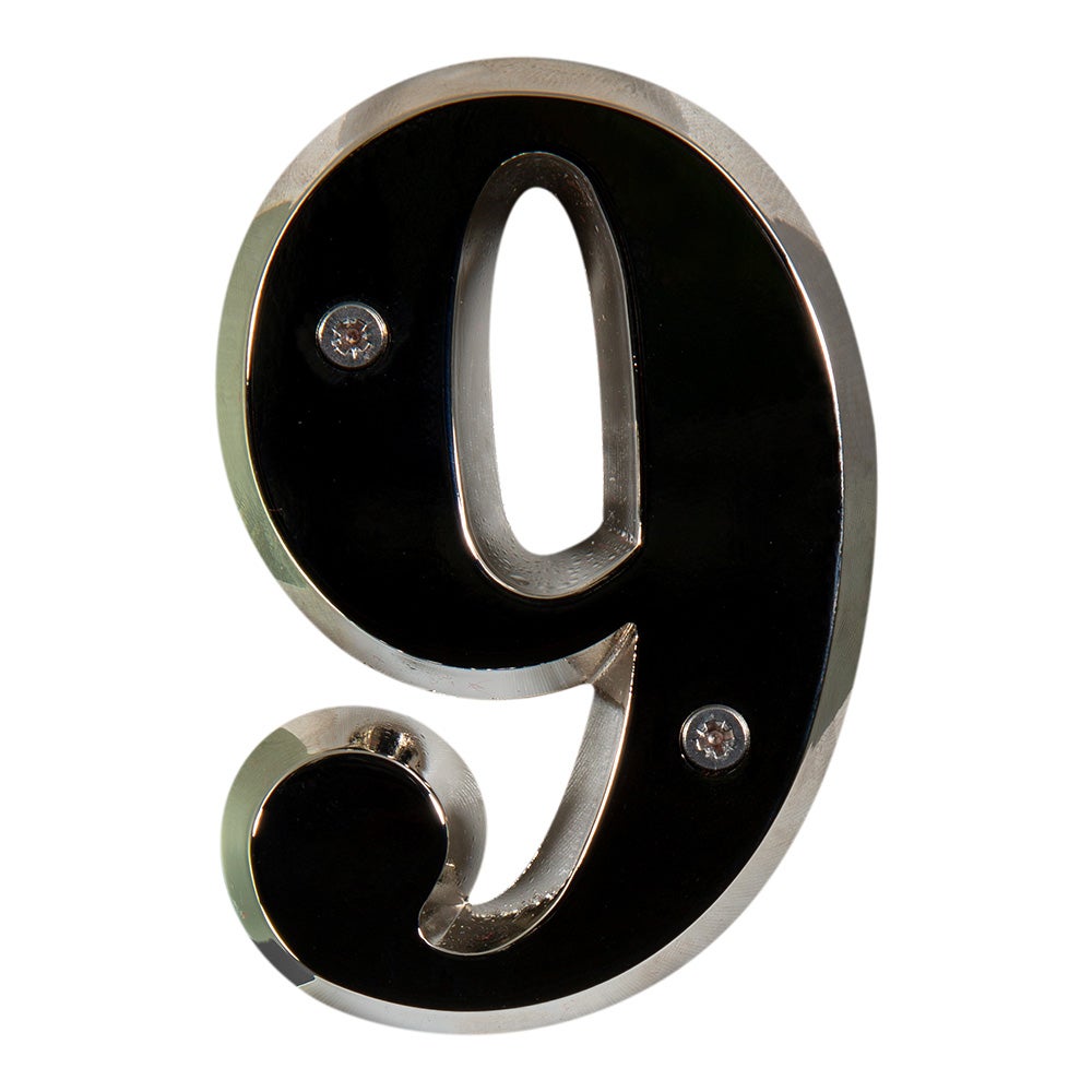 Chiffre 9 en zamak H.8 x l.1 cm | Leroy Merlin