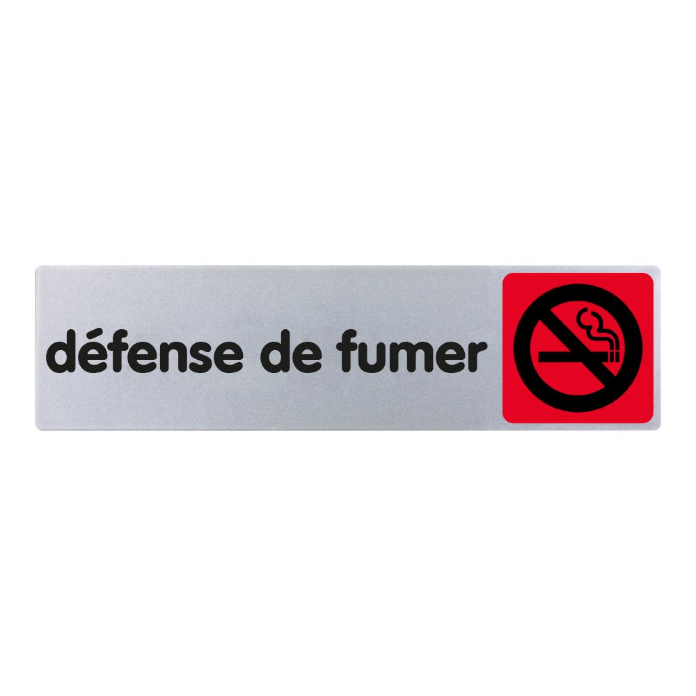 Plaque défense de fumer NOVAP pmma L.17 x H.4.5 cm | Leroy Merlin
