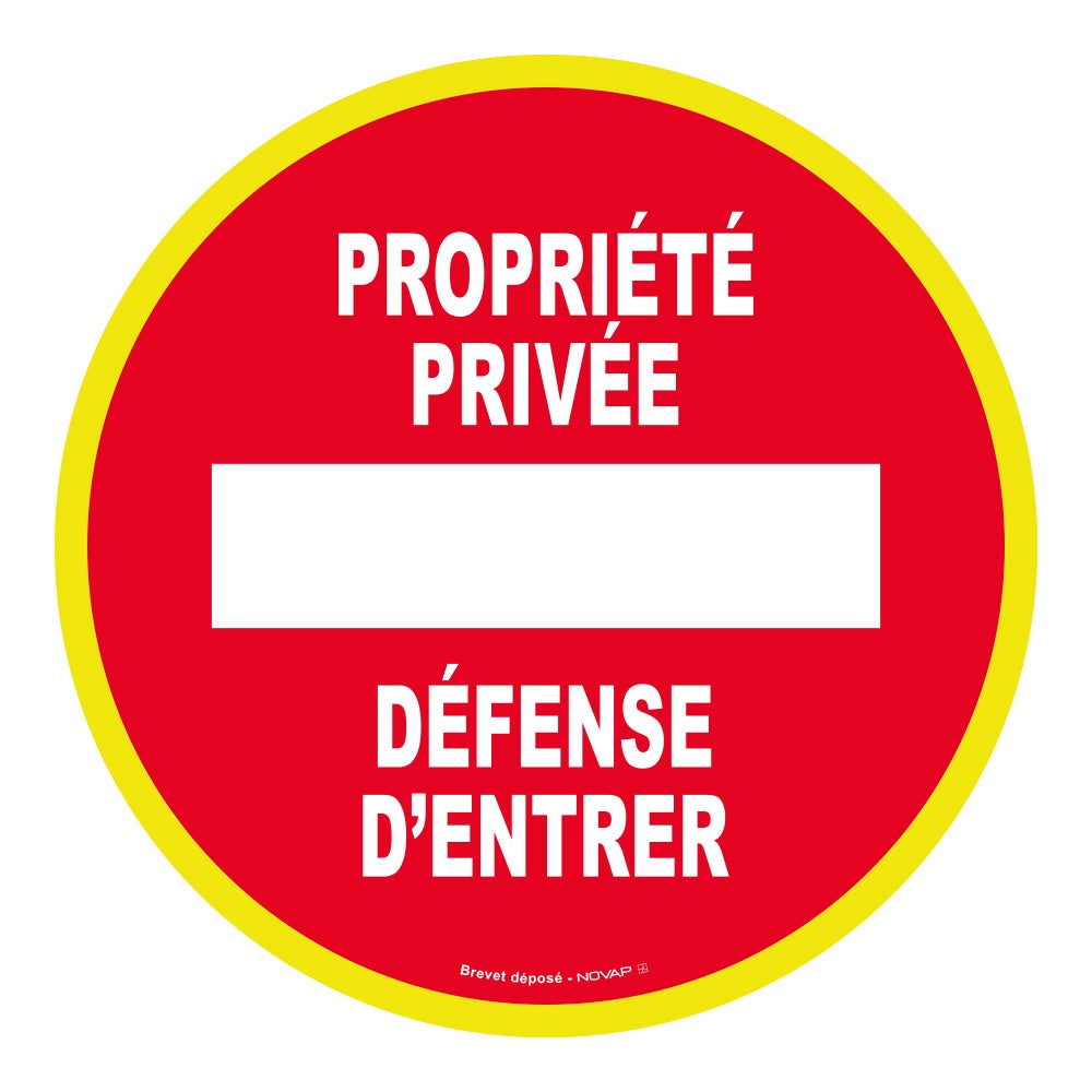 Panneau de signalisation NOVAP polystyrène L.18 x H.0.3 cm | Leroy Merlin
