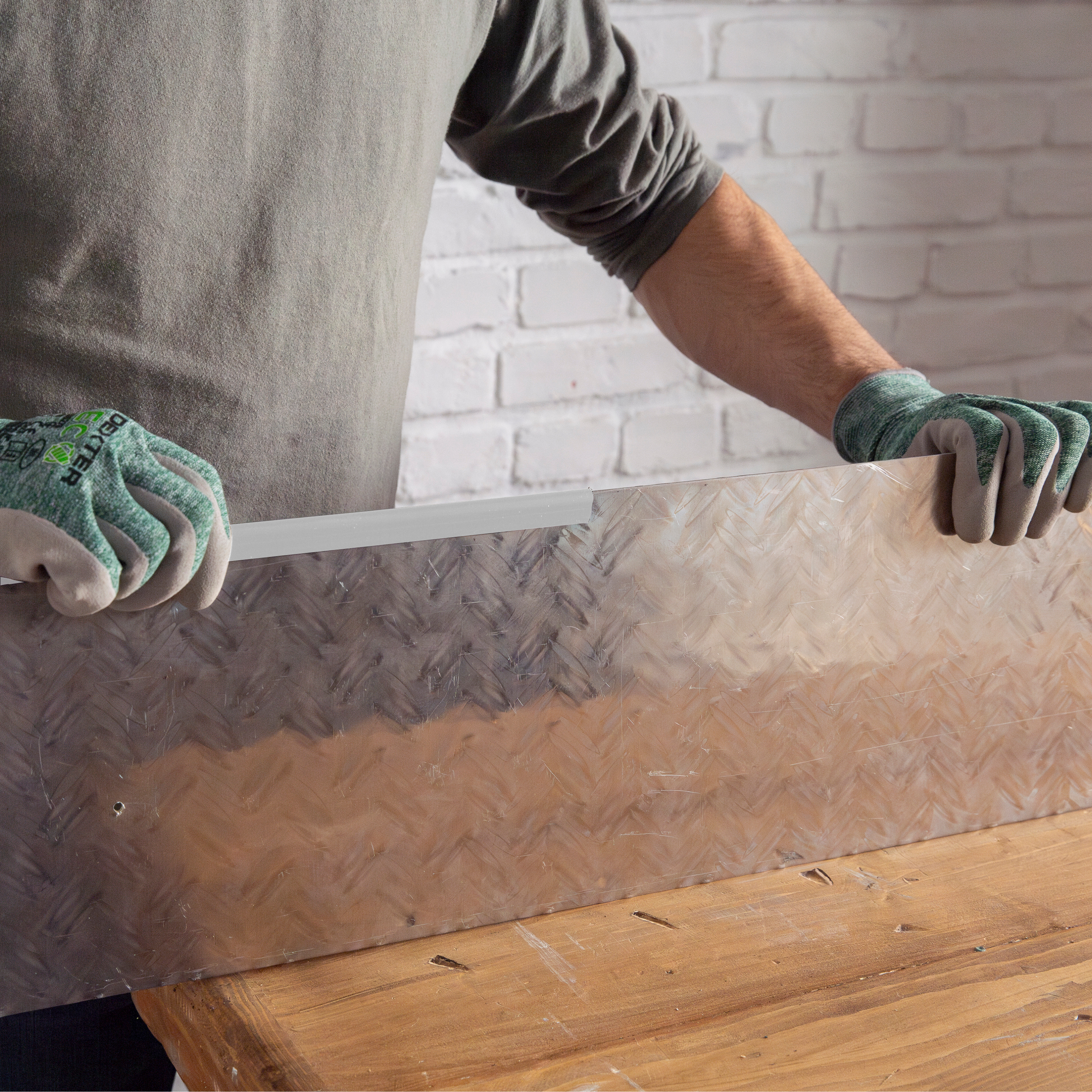 Perfil forma de sujetahojas de PVC blanco, Alt. 5 x An.15 x L.1000 mm ...