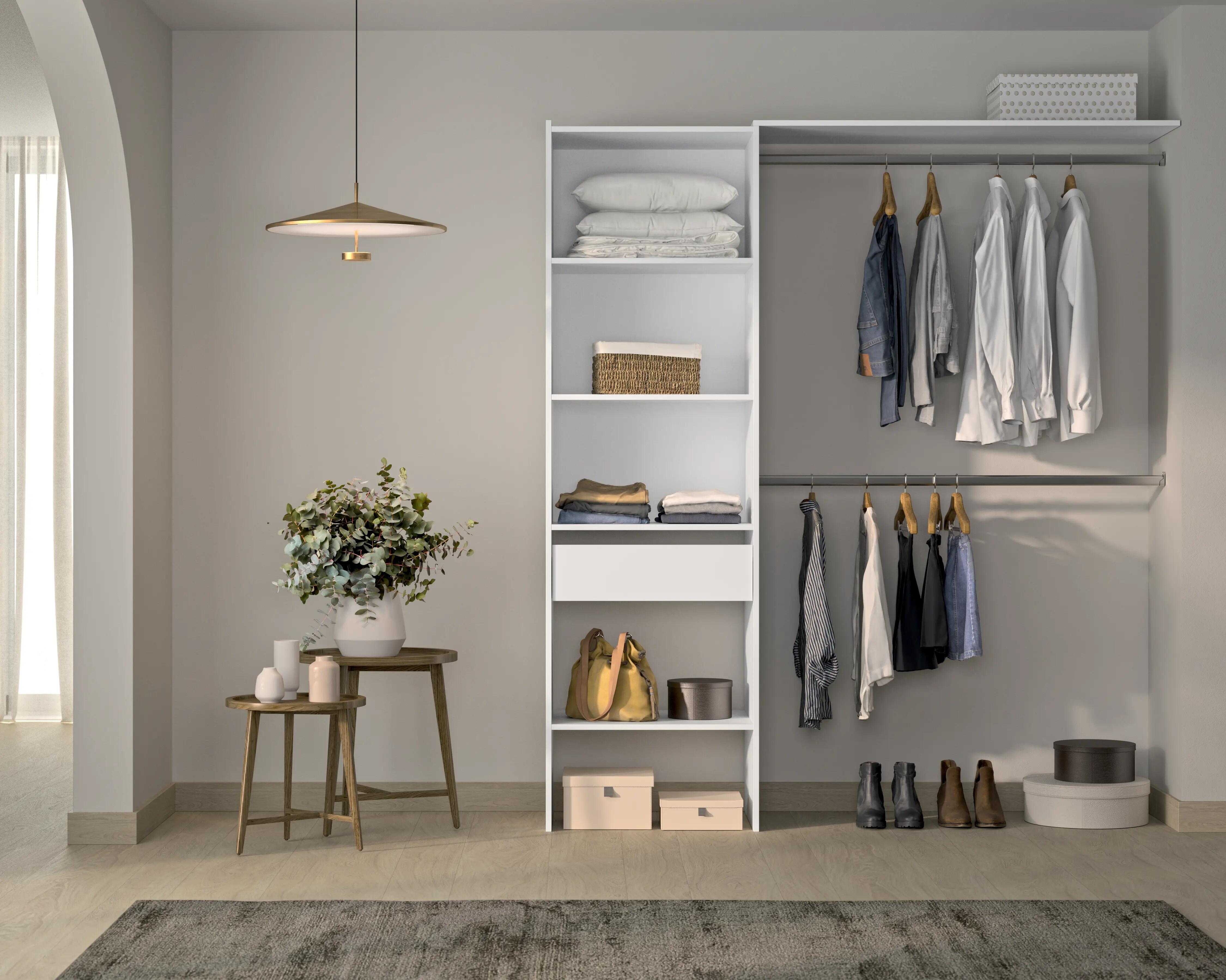 Kit dressing ajustable Robusto H.200.3xL.121.6 à 178.3xP.44.4 cm ...