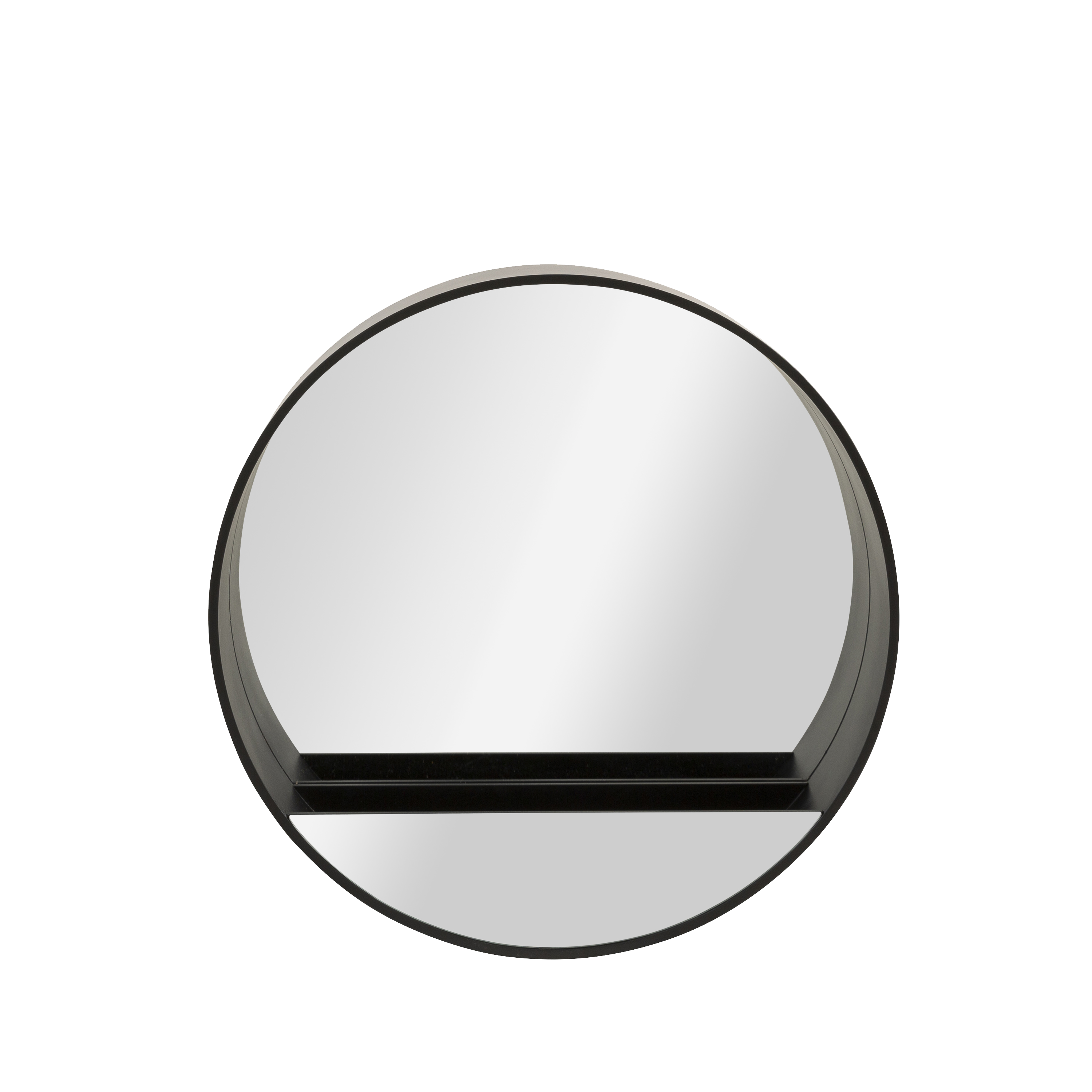 Specchio Tableto tondo in pvc nero Ø 55 cm INSPIRE | Leroy Merlin