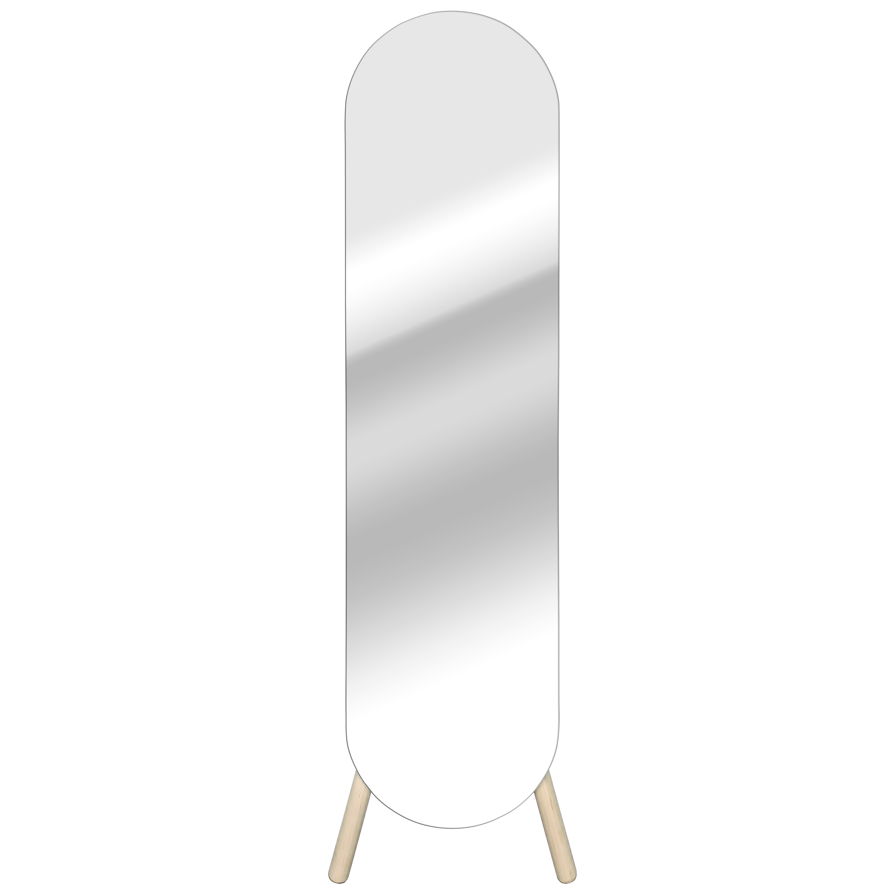 Espejo enmarcado con pie (suelo) rectangular Nordyk pysche MDF beige ...