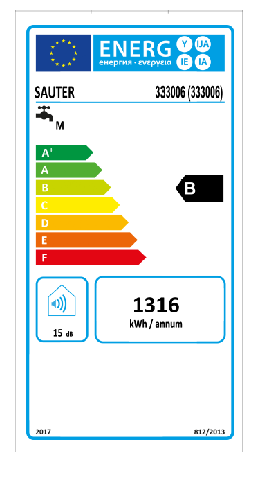 Chauffe-eau électrique plat horizontal/vertical SAUTER Toyako 80L ...