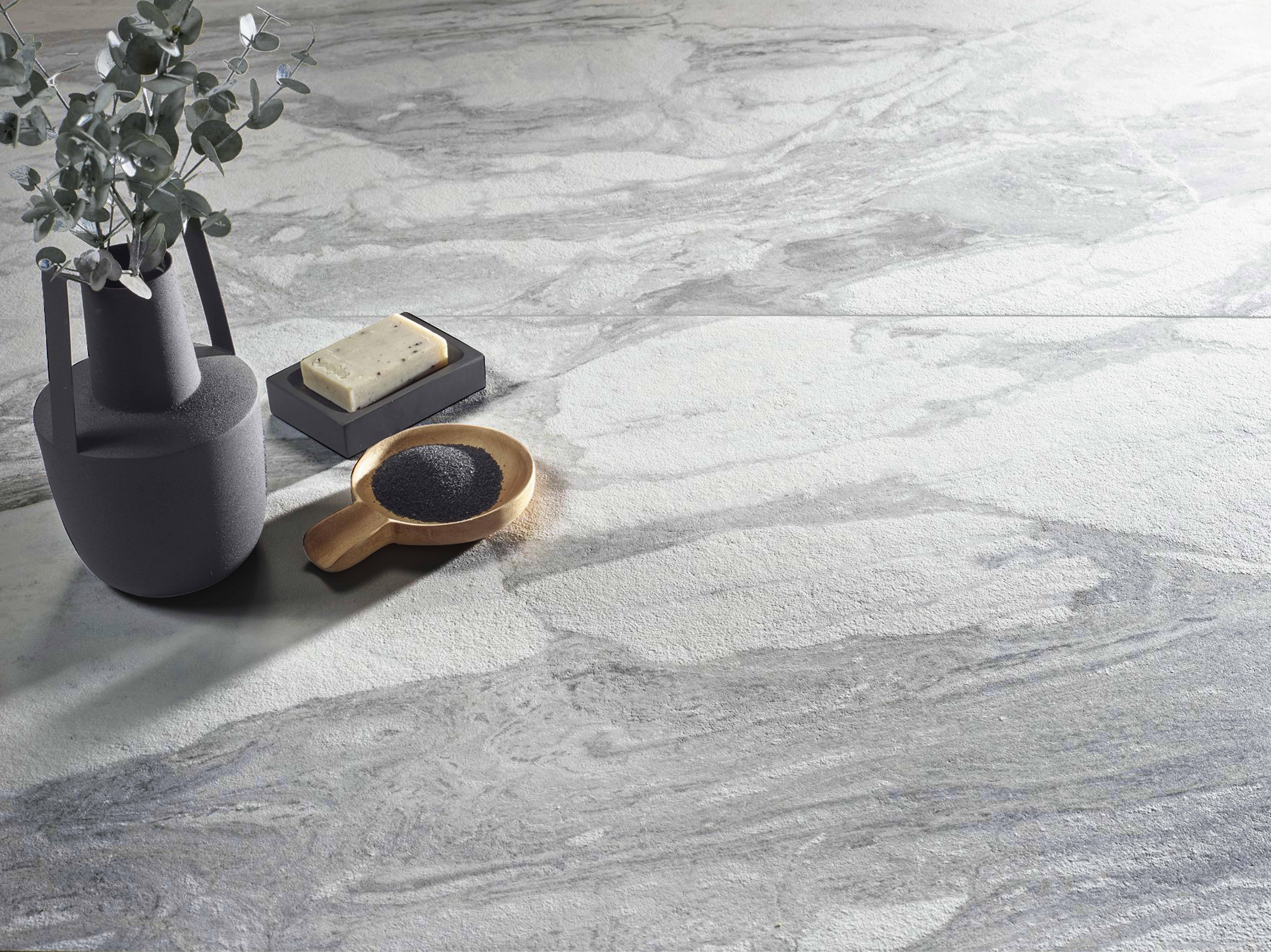 Suelo porcelánico Bernini efecto mármol gris 60x120 cm C2 ROCA TILES ...