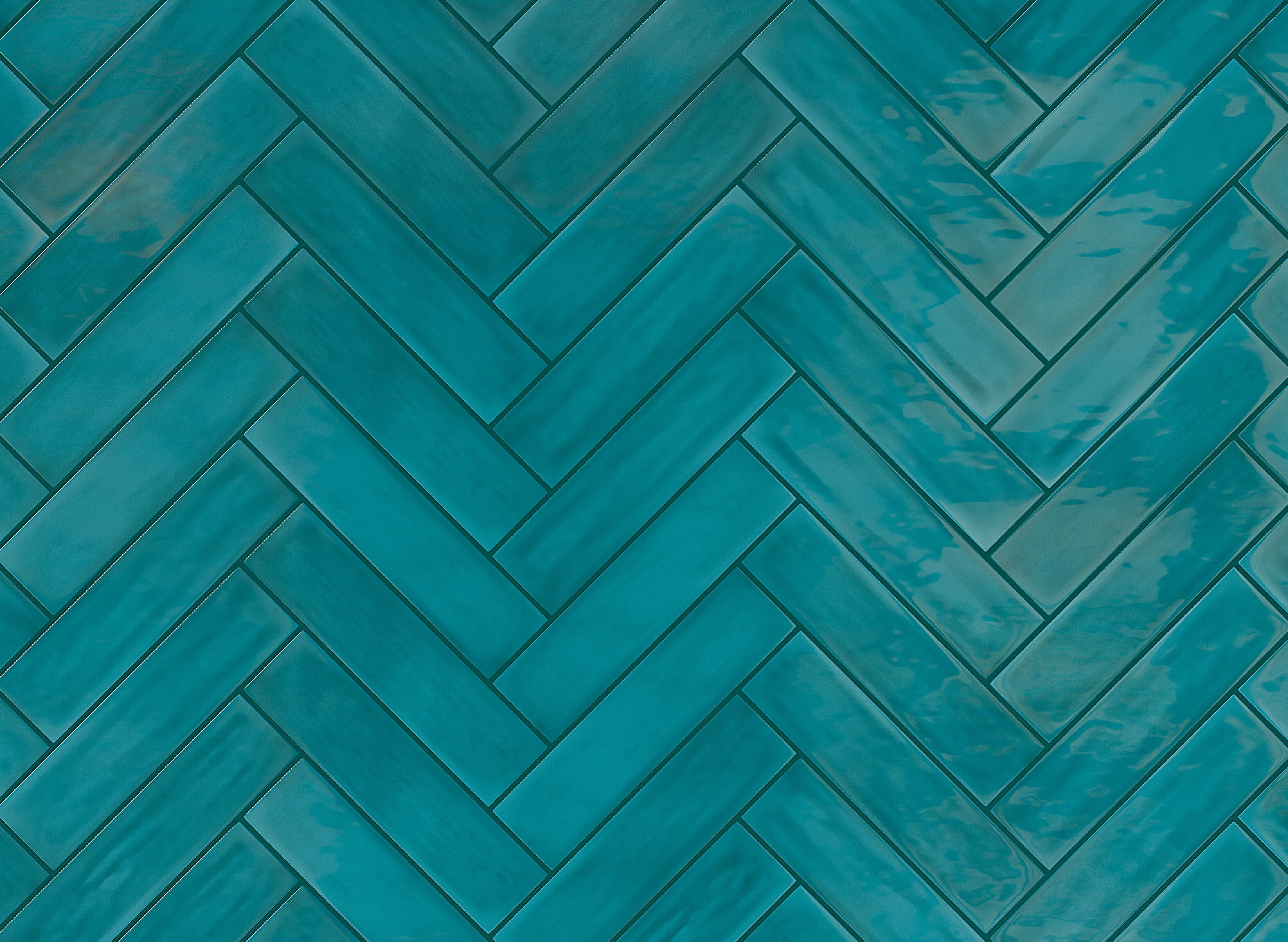 Azulejo cerámico Flowpicket efecto zellige peacock green 7.7x30.5 cm ...