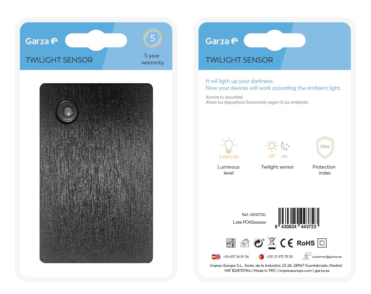 Detector crepuscular 15Ah GARZA | Leroy Merlin