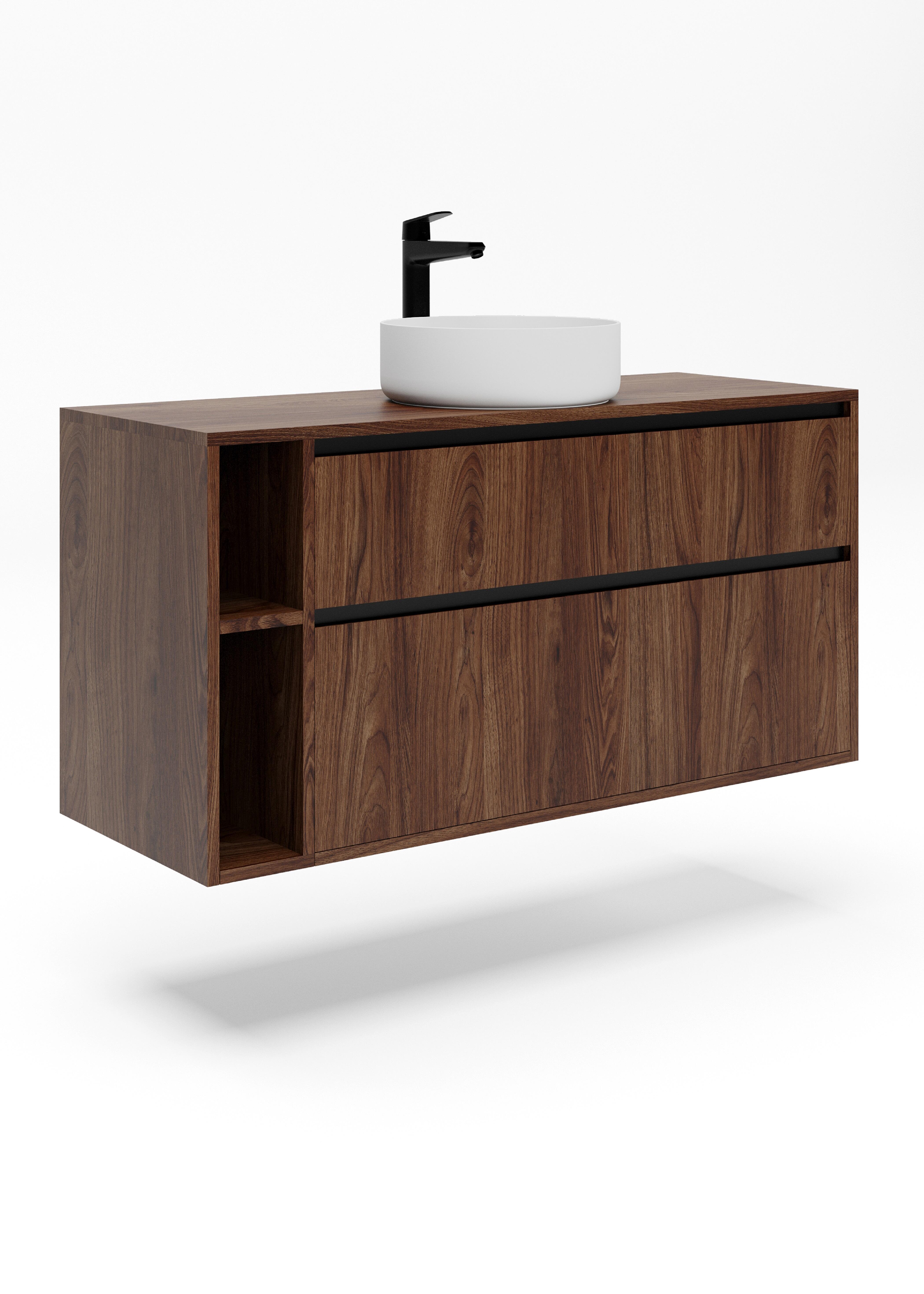 Mueble de baño Tono nogal 120x45 cm | Leroy Merlin