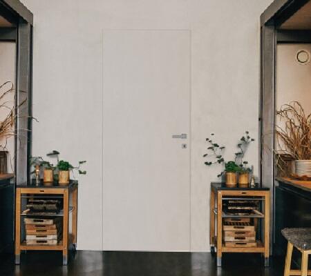 Bloc-porte invisible fleur de cloison, réversible, 93 cm | Leroy Merlin