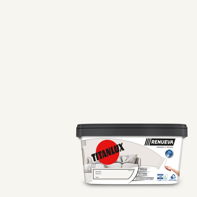 Pintura interior para paredes y techos Titanlux | Leroy Merlin