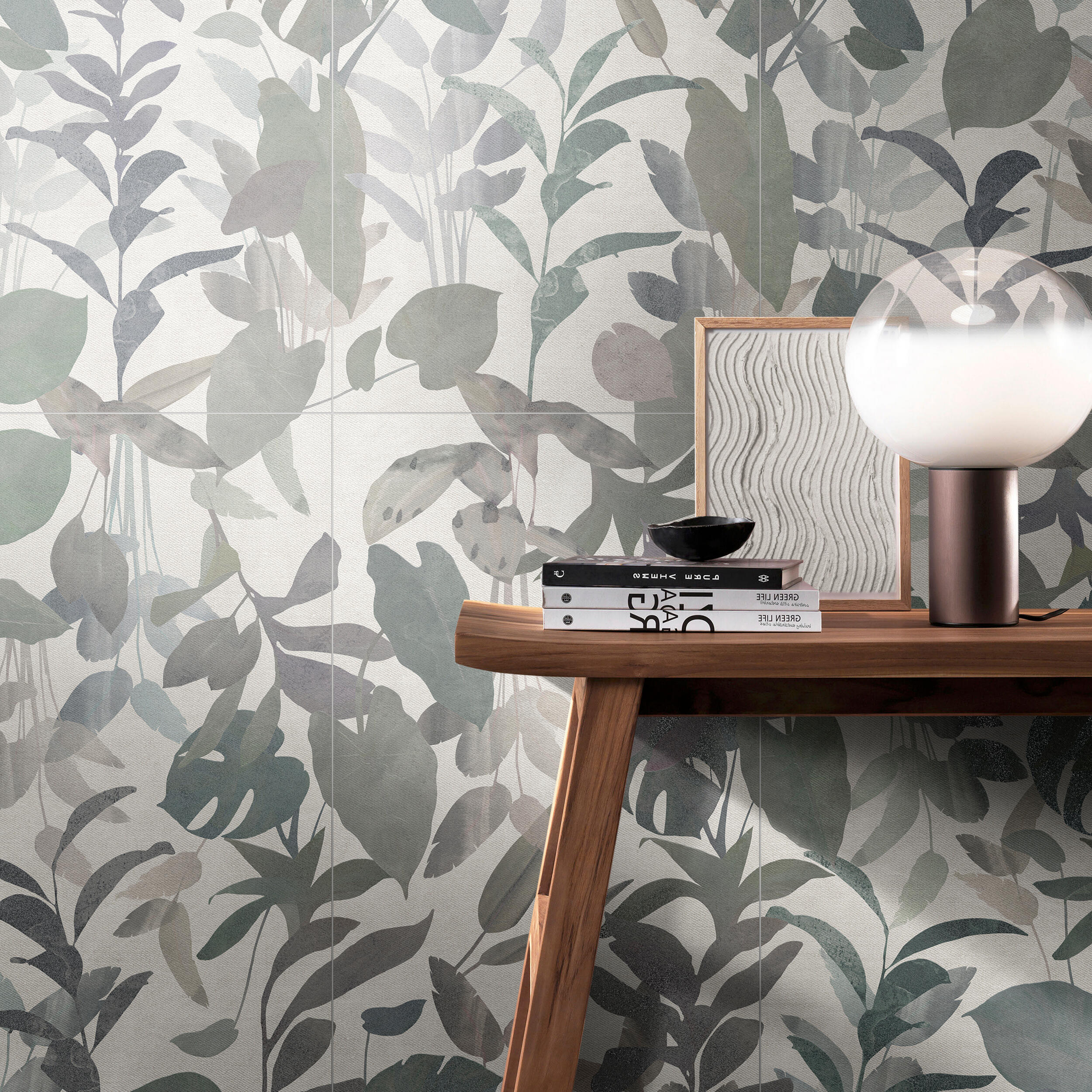 Azulejo cerámico Valeria efecto papel pintado deco 40x120 cm | Leroy Merlin