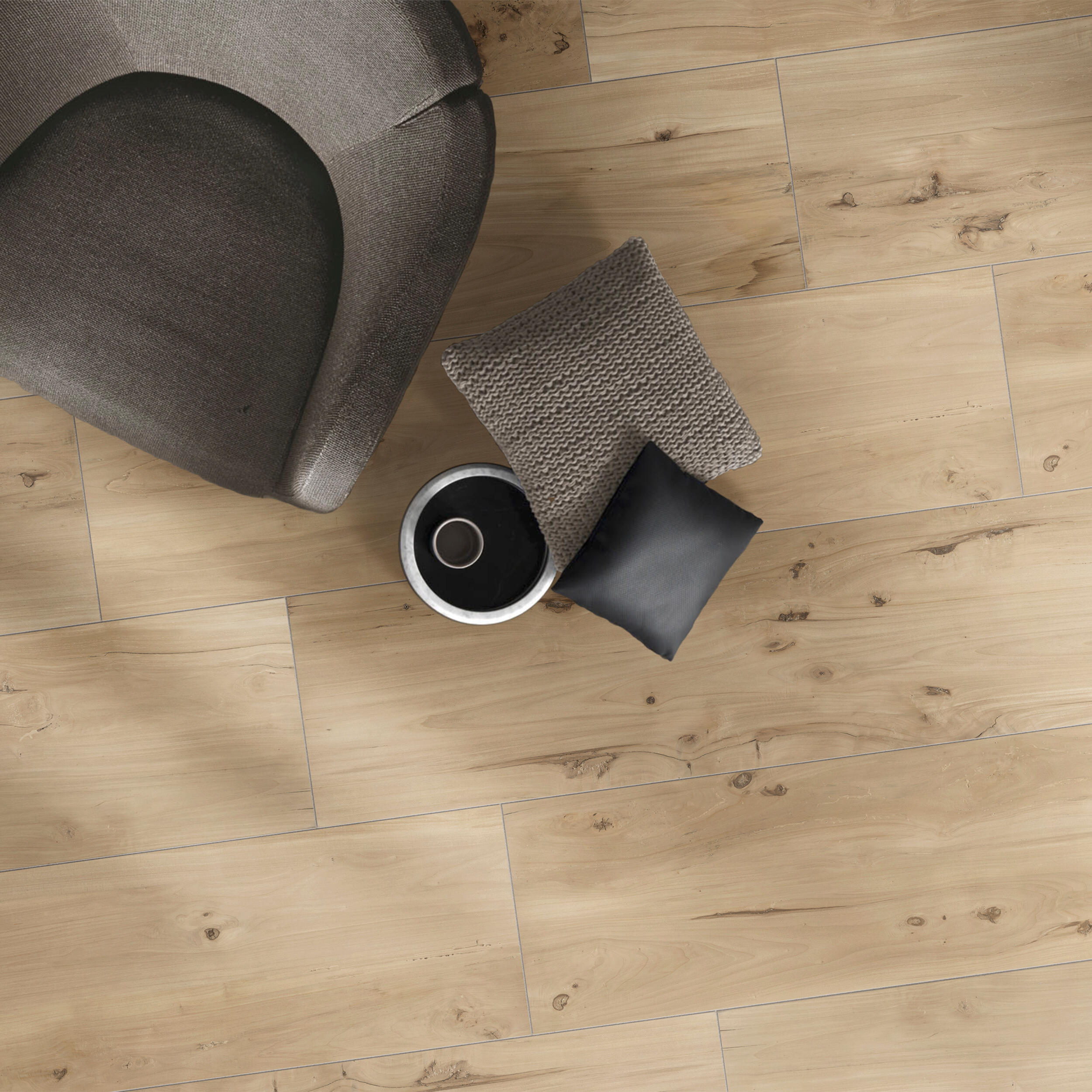 Suelo porcelánico Code efecto hormigón grey 60x60 cm C2 | Leroy Merlin